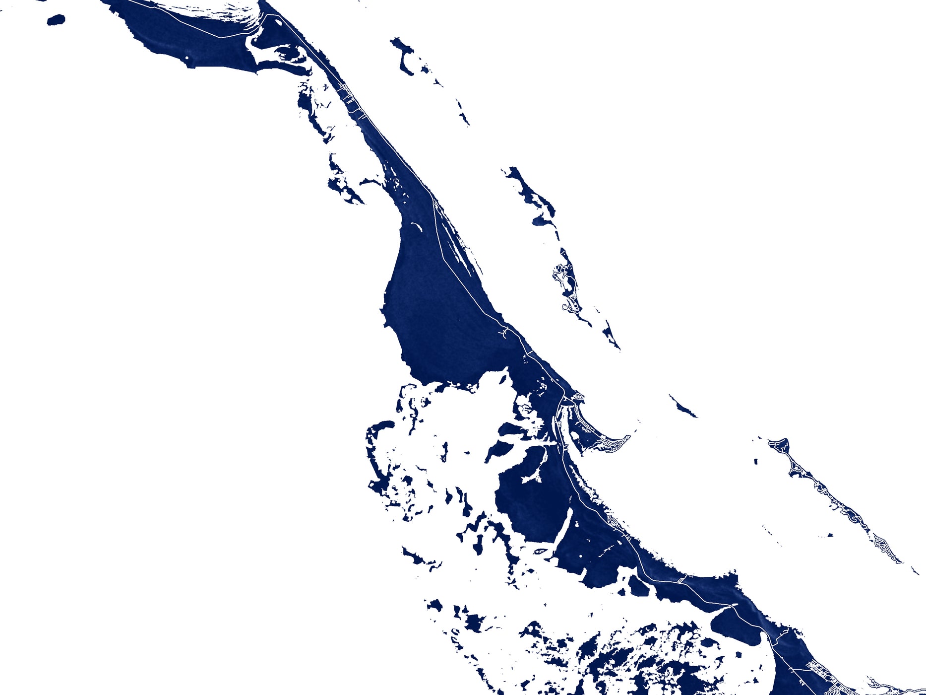 Abacos The Bahamas Map - Abaco Bahamas Island Wall Art Print Poster, C ...