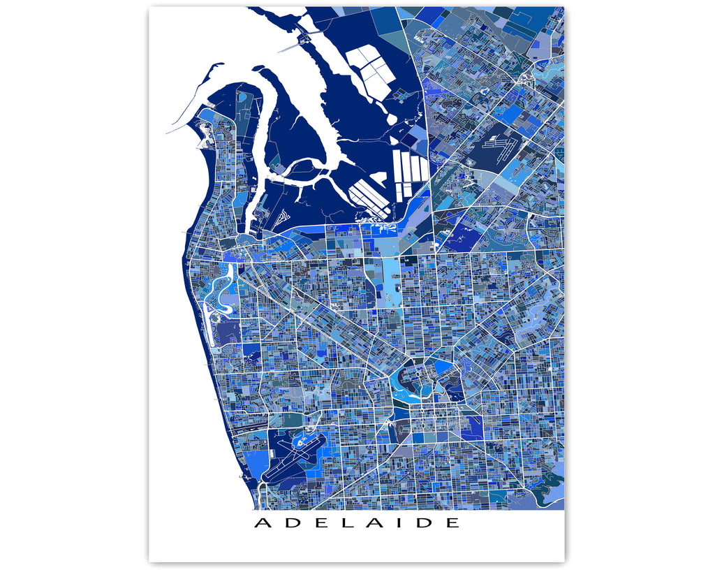 BLUE SHAPES — Maps As Art