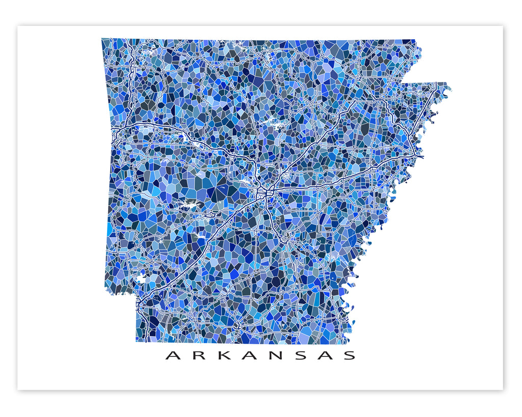 BLUE SHAPES — Maps As Art