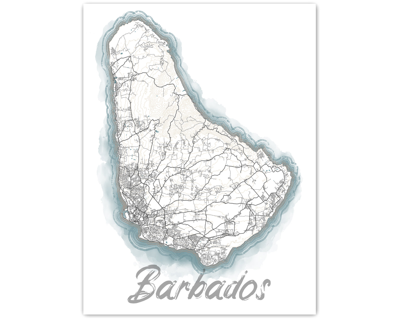 Maps As Art - Map Art Prints for Home Wall Decor and Travel Gifts