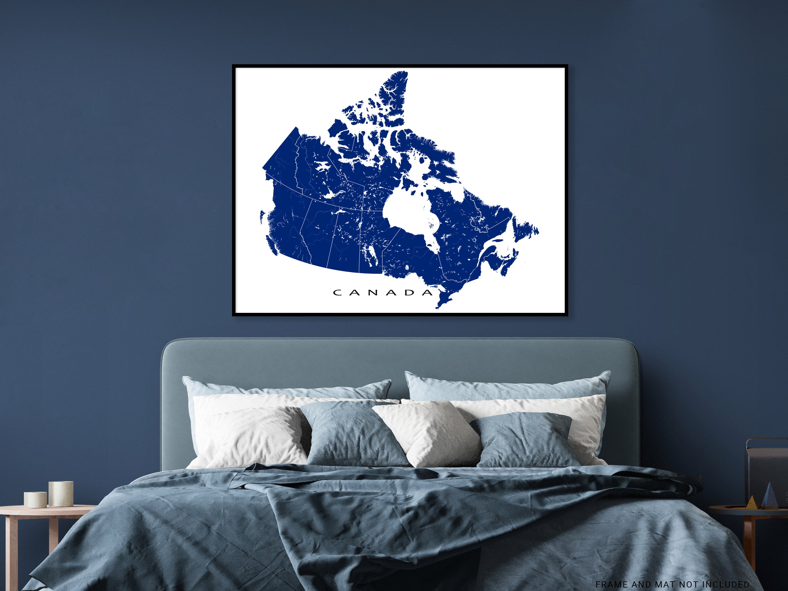 Canada Map Wall Art Print Poster with Provinces, Canadian Maps, Ontari ...