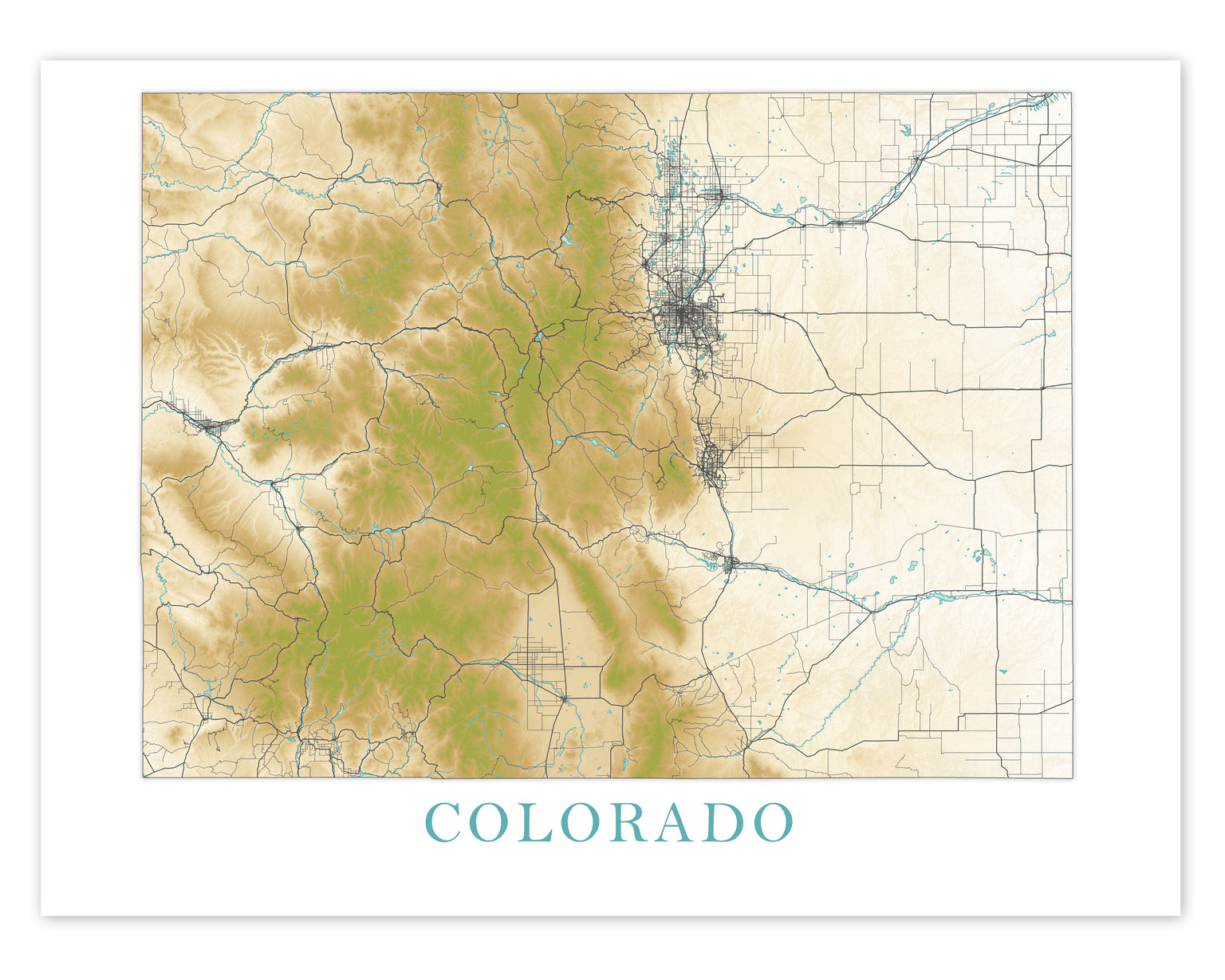 Maps As Art - Map Art Prints for Home Wall Decor and Travel Gifts