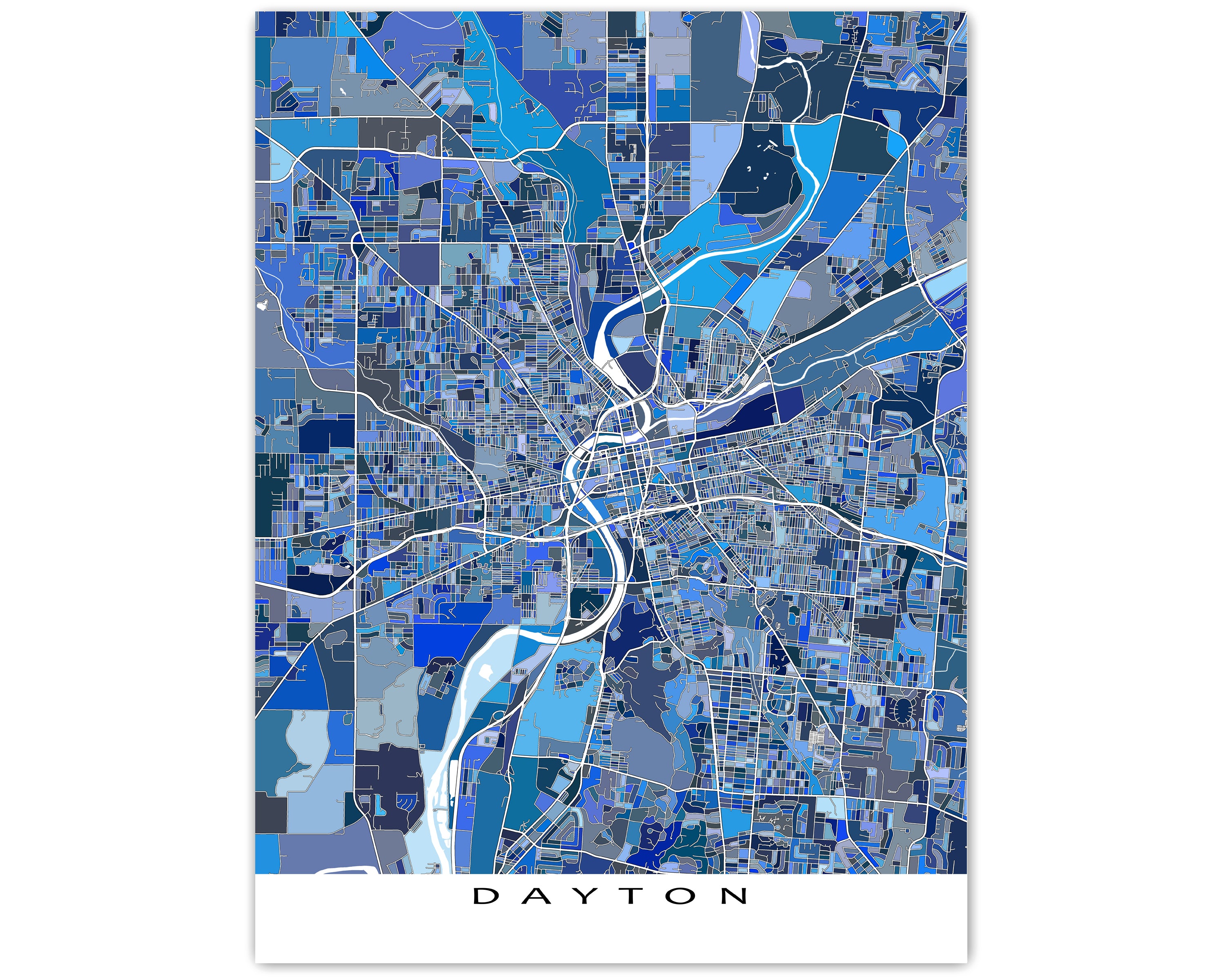 Road Map Of Dayton Ohio