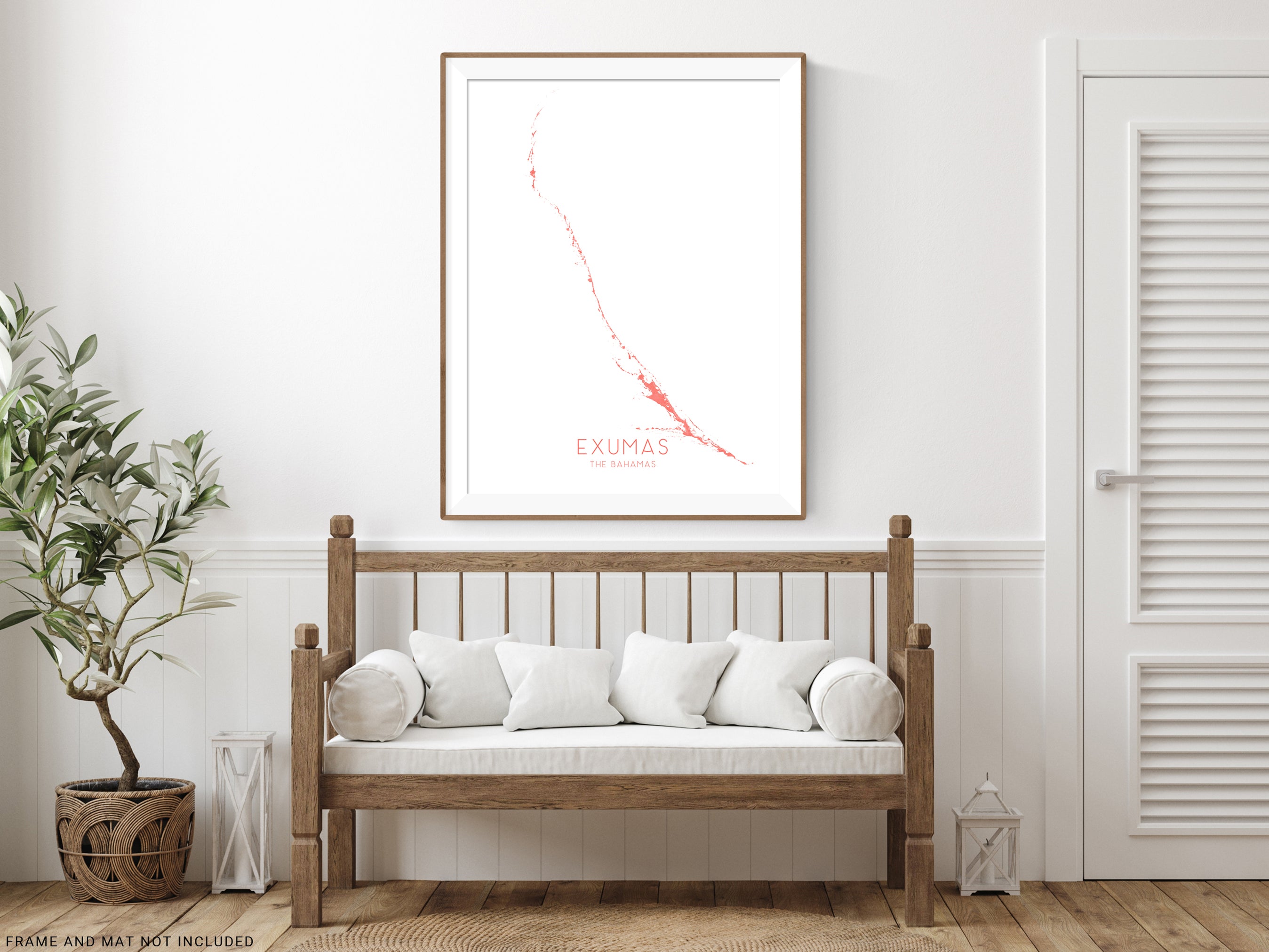 Exumas Bahamas Map - The Exumas Islands Art Print, Great Exuma, Little ...