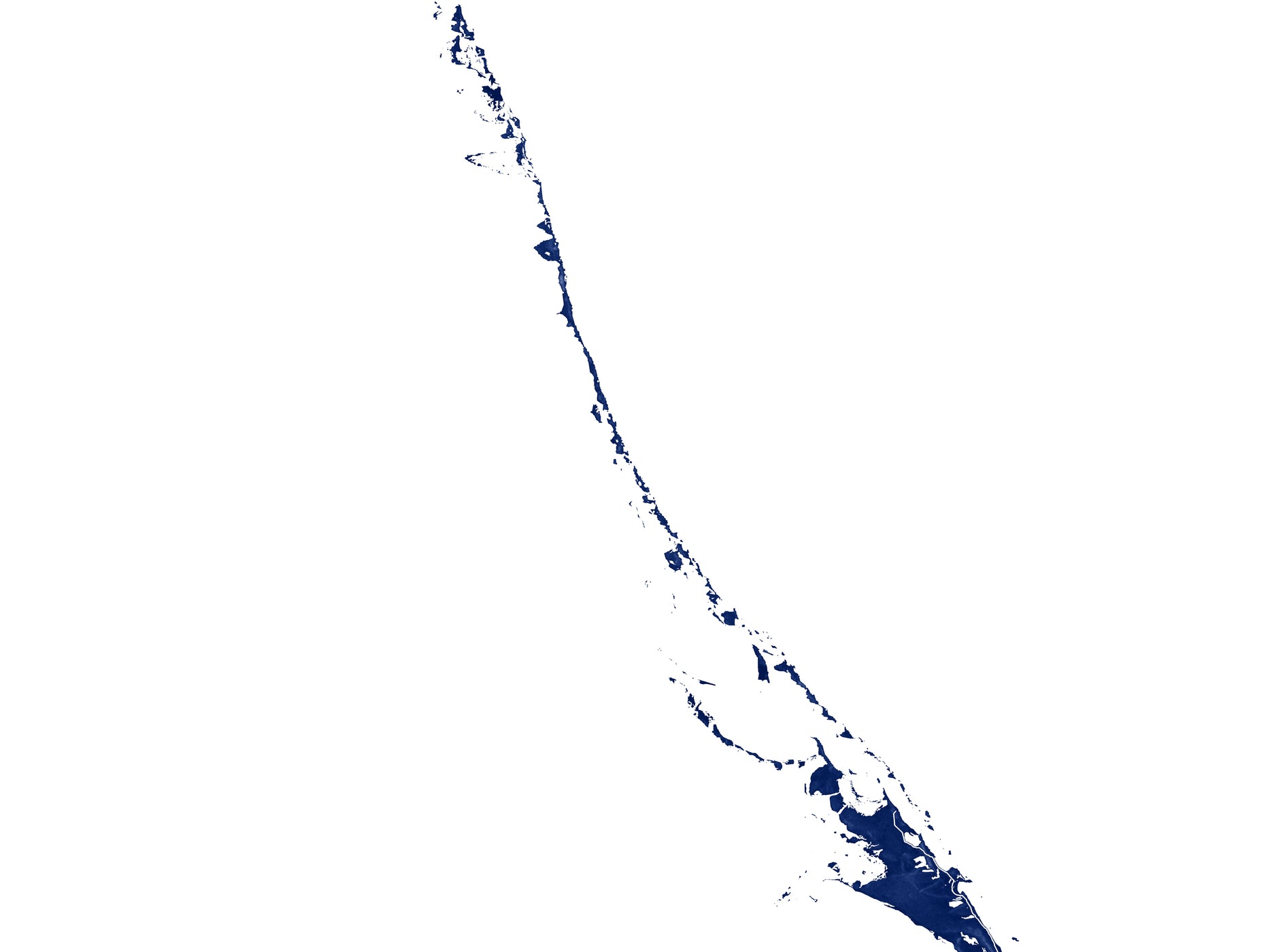 Exumas Bahamas Map - The Exumas Islands Art Print, Great Exuma, Little ...
