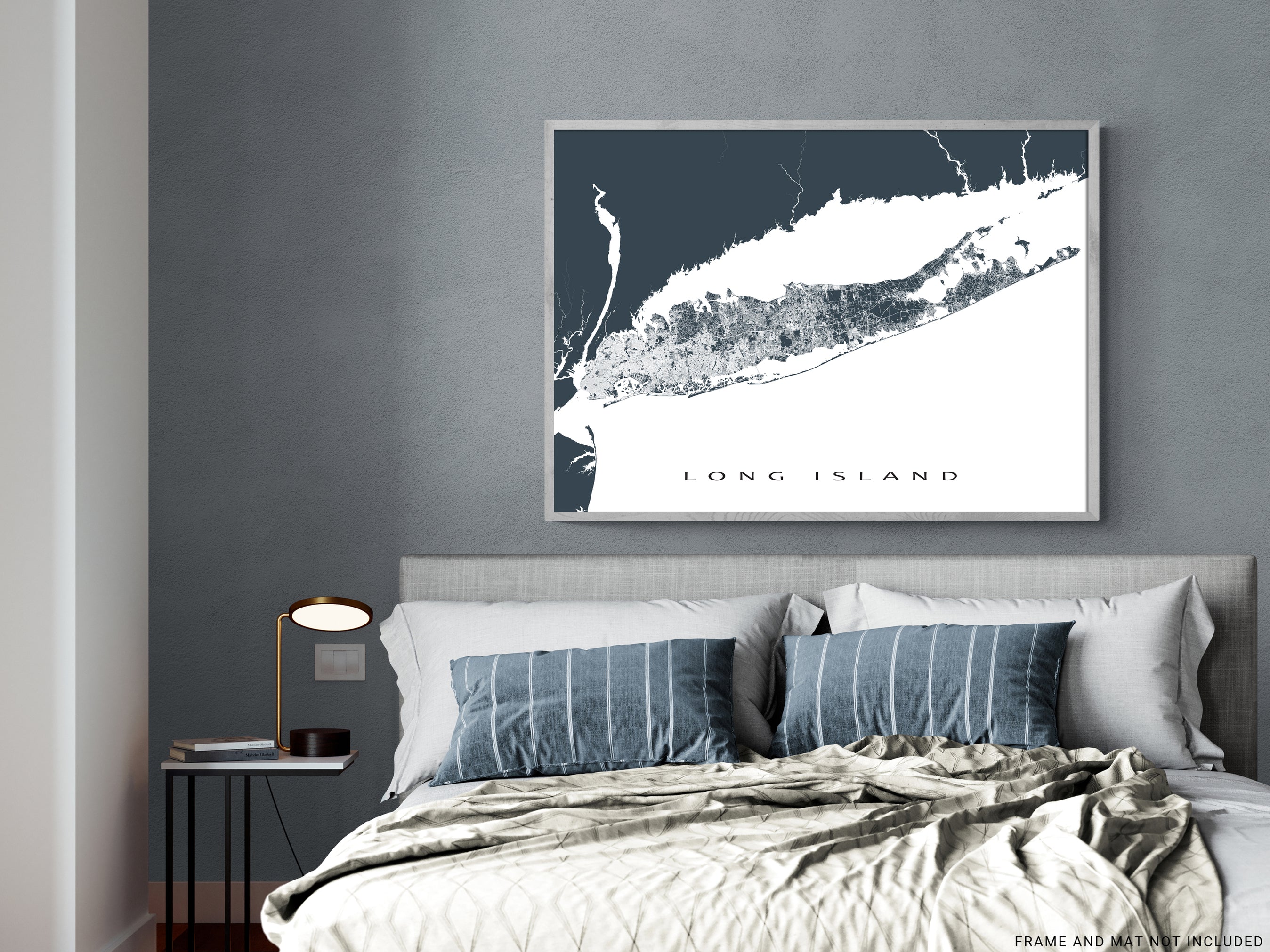Long Island NY Map Print, Long Island New York City Street Wall Art Po ...