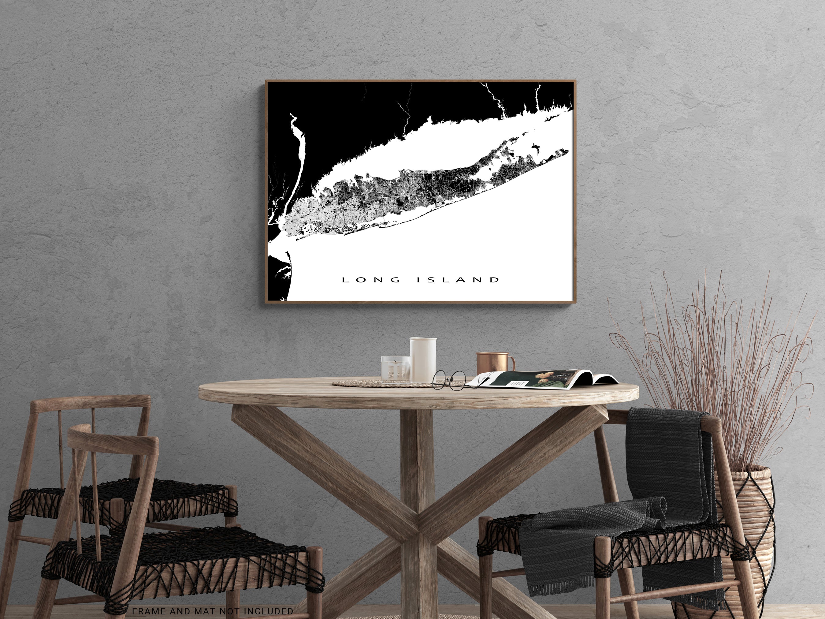 Long Island NY Map Print, Long Island New York City Street Wall Art Po ...