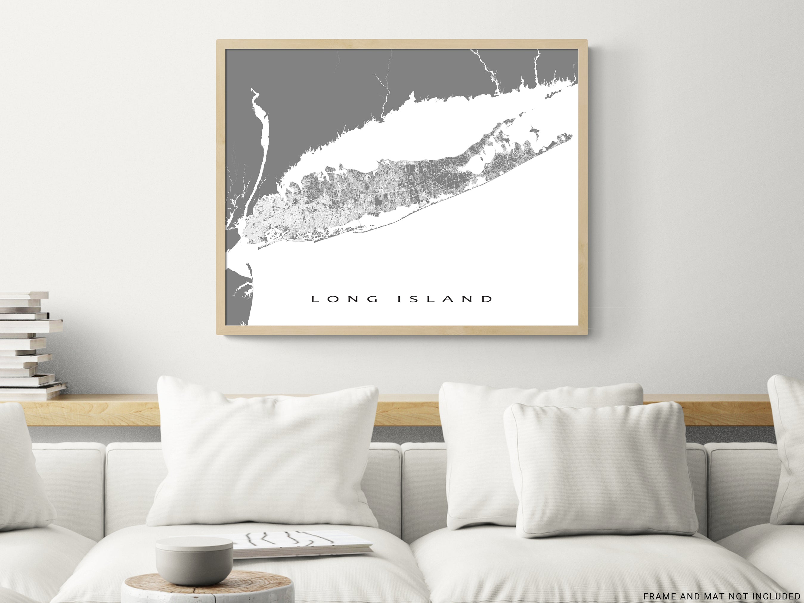 Long Island NY Map Print, Long Island New York City Street Wall Art Po ...