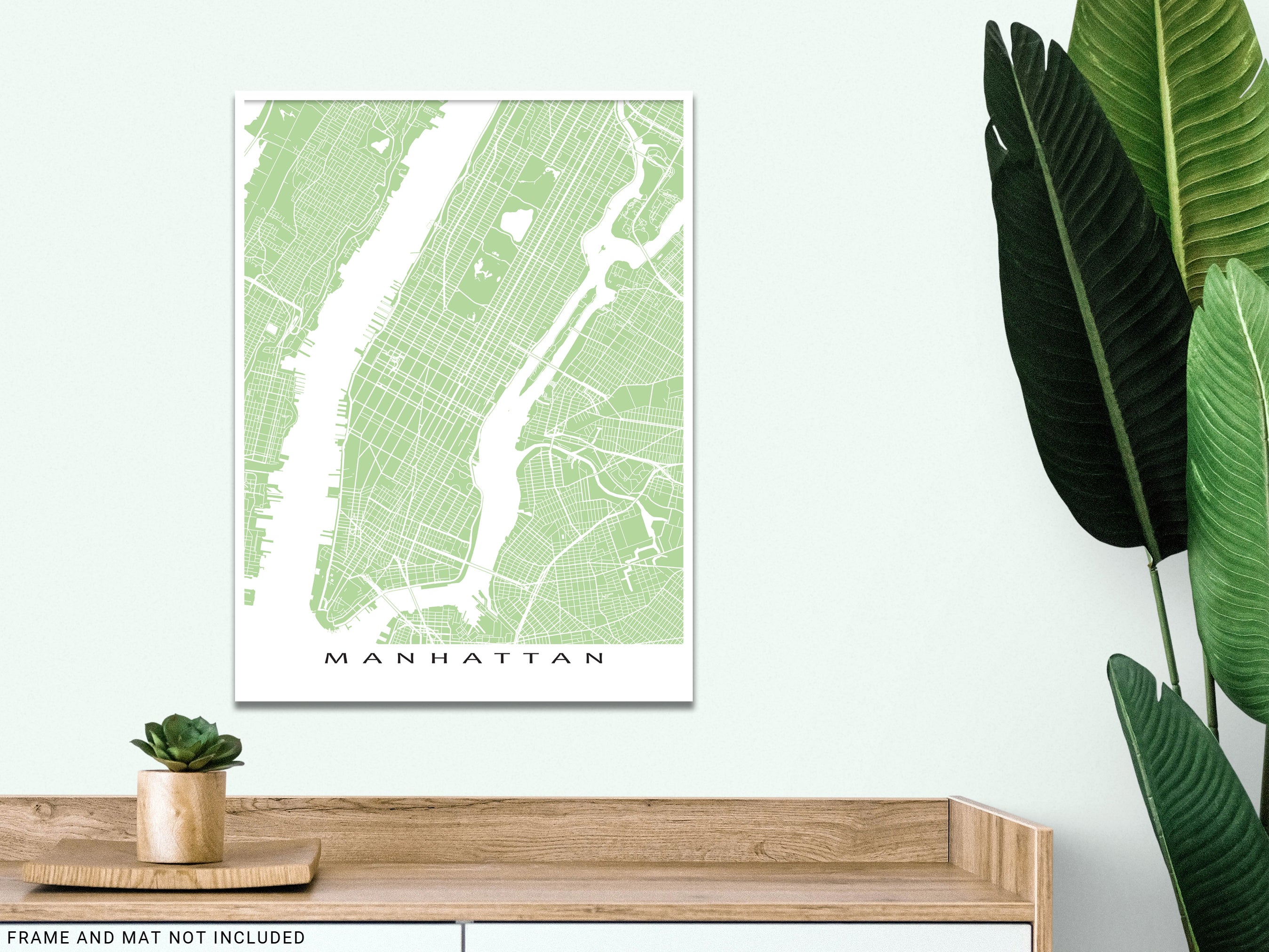 Manhattan Map NYC, New York City Street Print and Poster Maps — Maps As Art