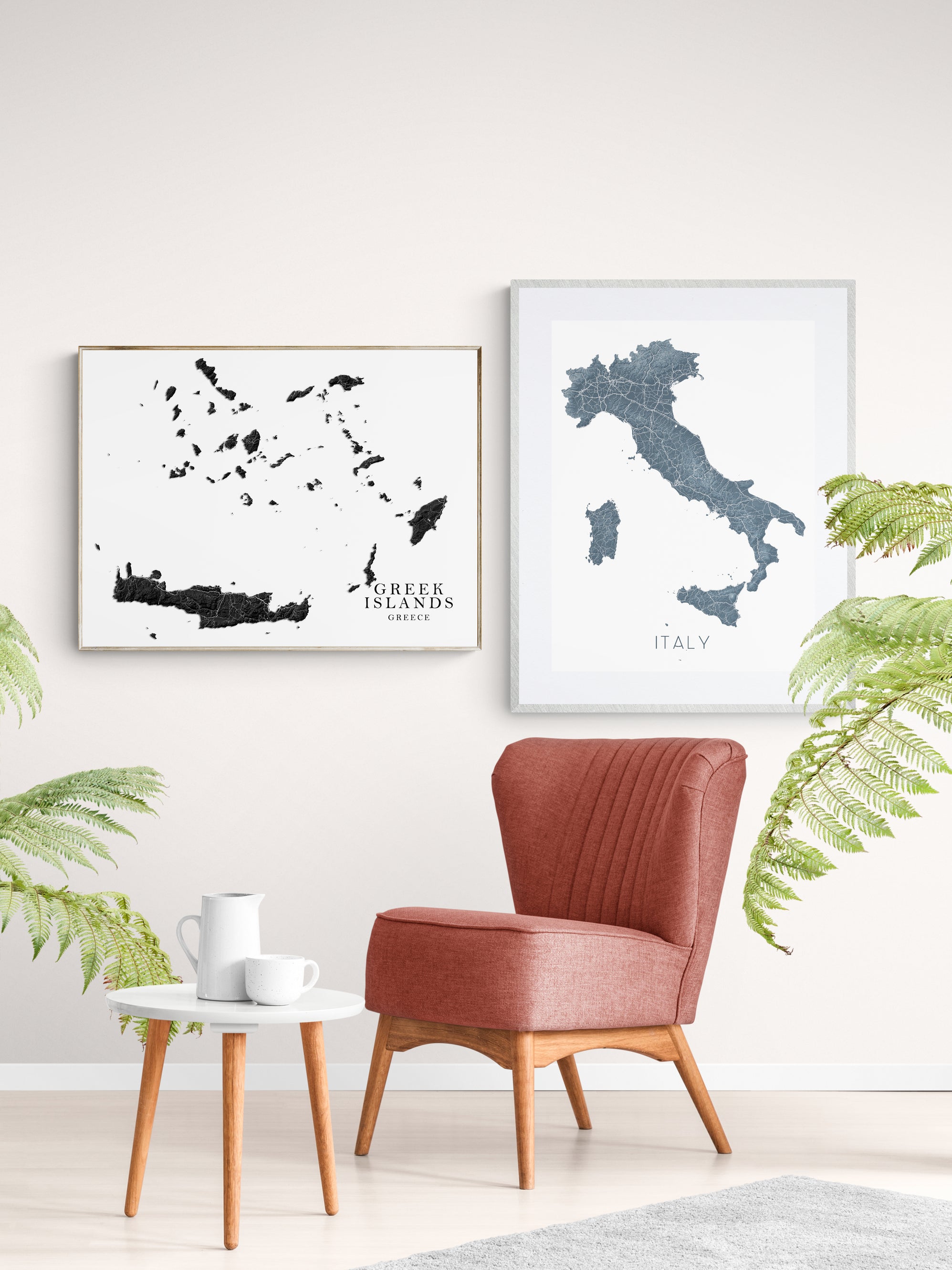 Maps As Art - Map Art Prints for Home Wall Decor and Travel Gifts