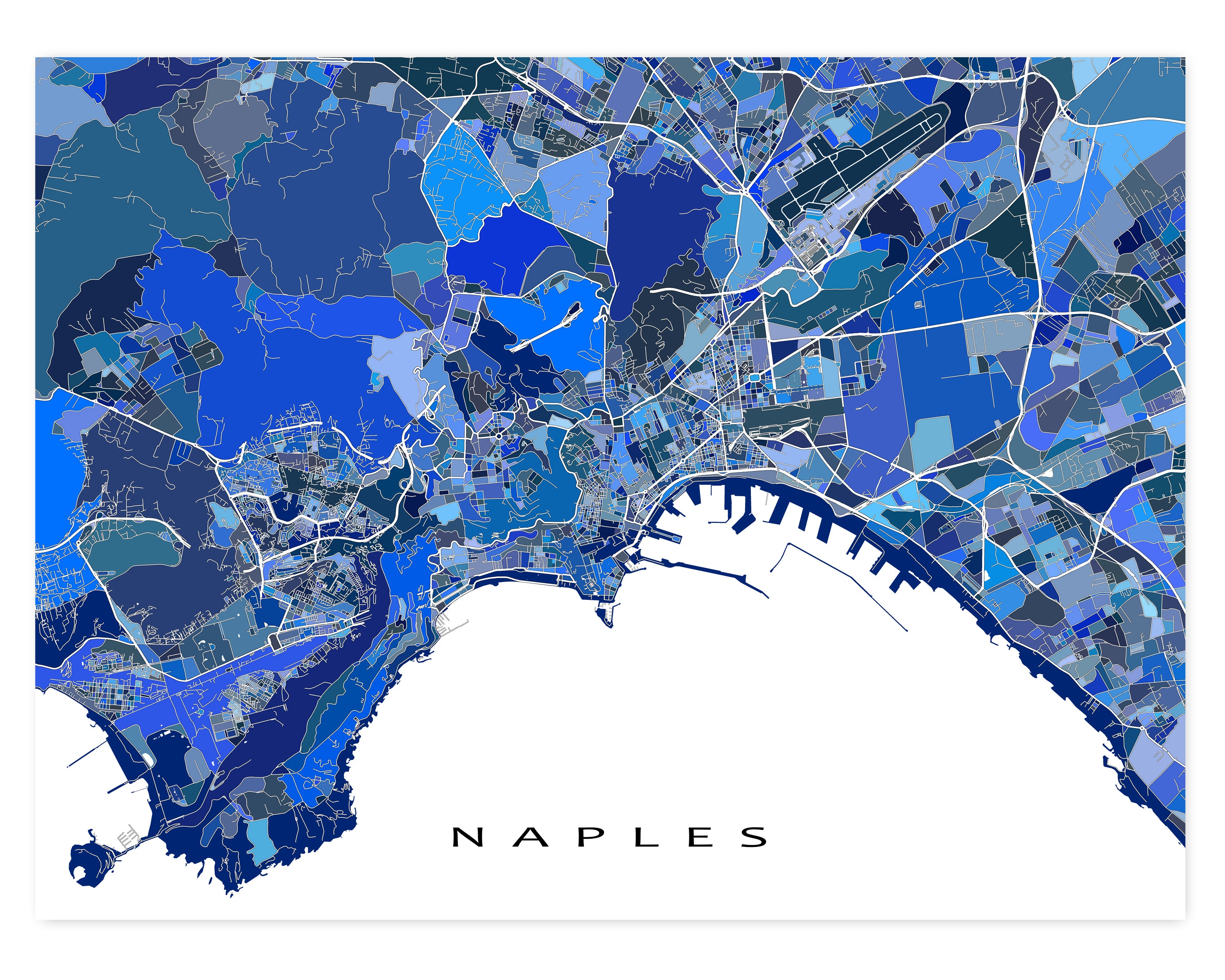 Naples Italy Map Gulf Of Naples 3D Custom Wood Map – Lake Art LLC