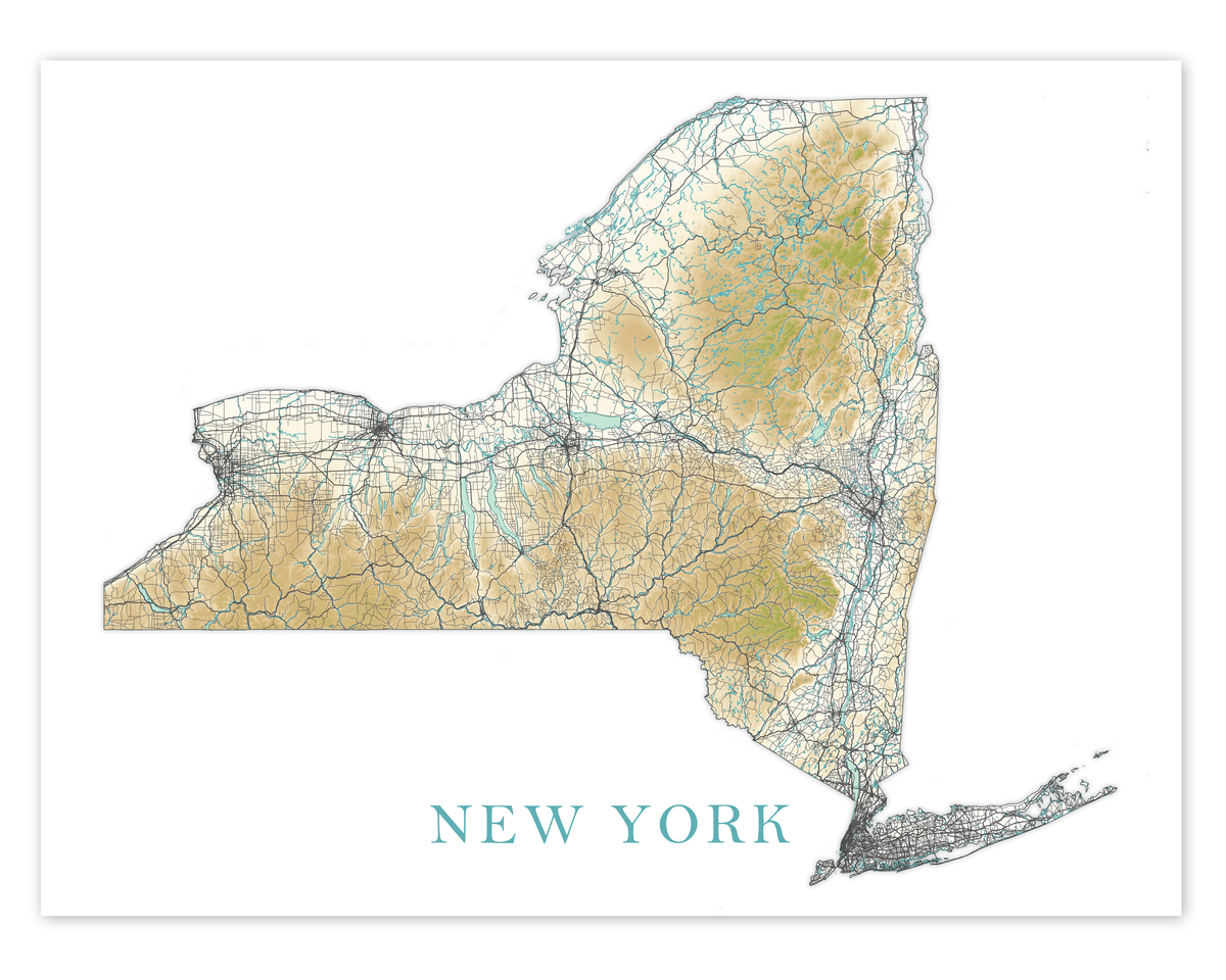 Detailed Map Of Ny State