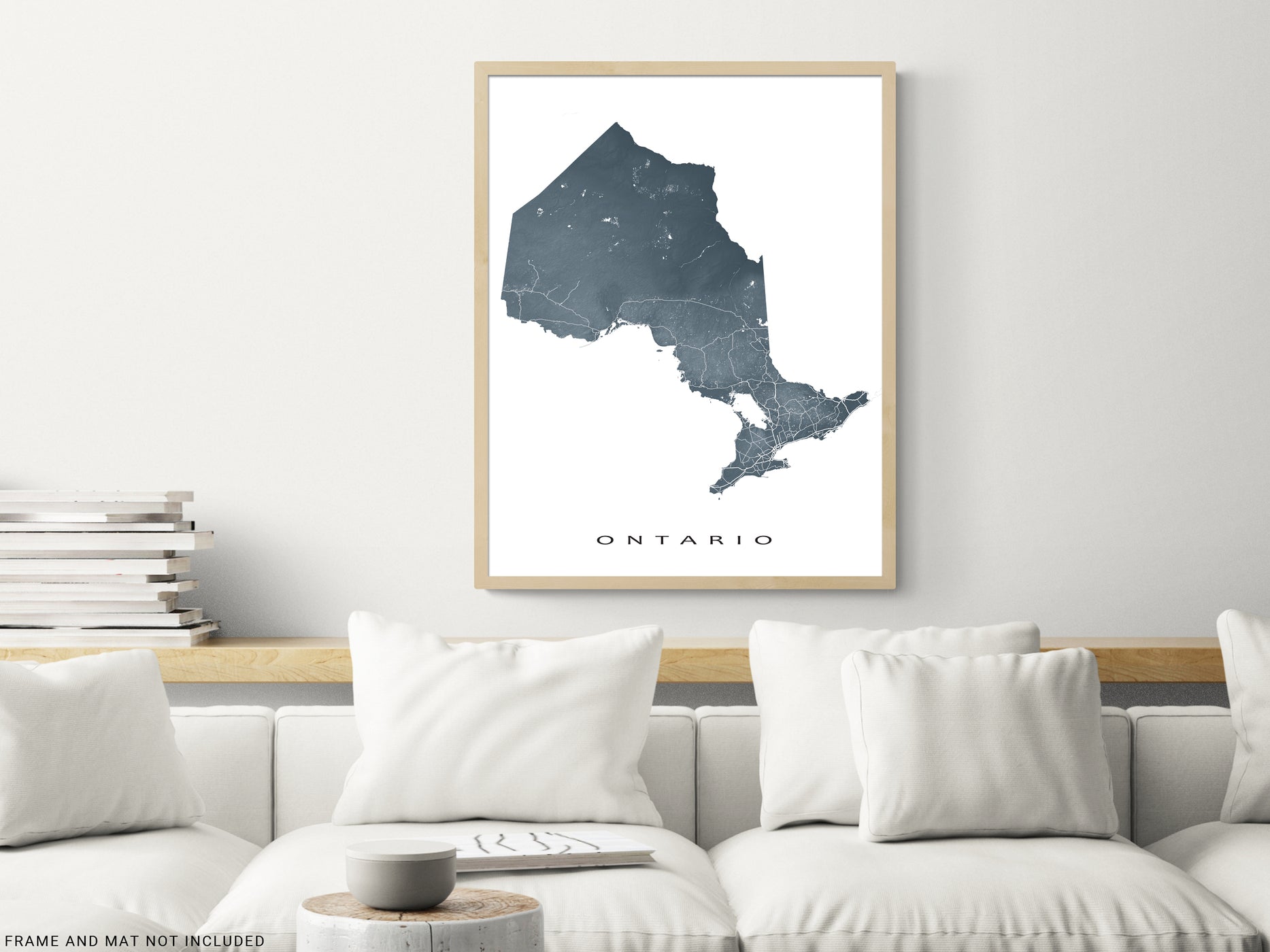 Ontario Map Canada, Topographic Ontario Art Prints and Posters, Toront ...