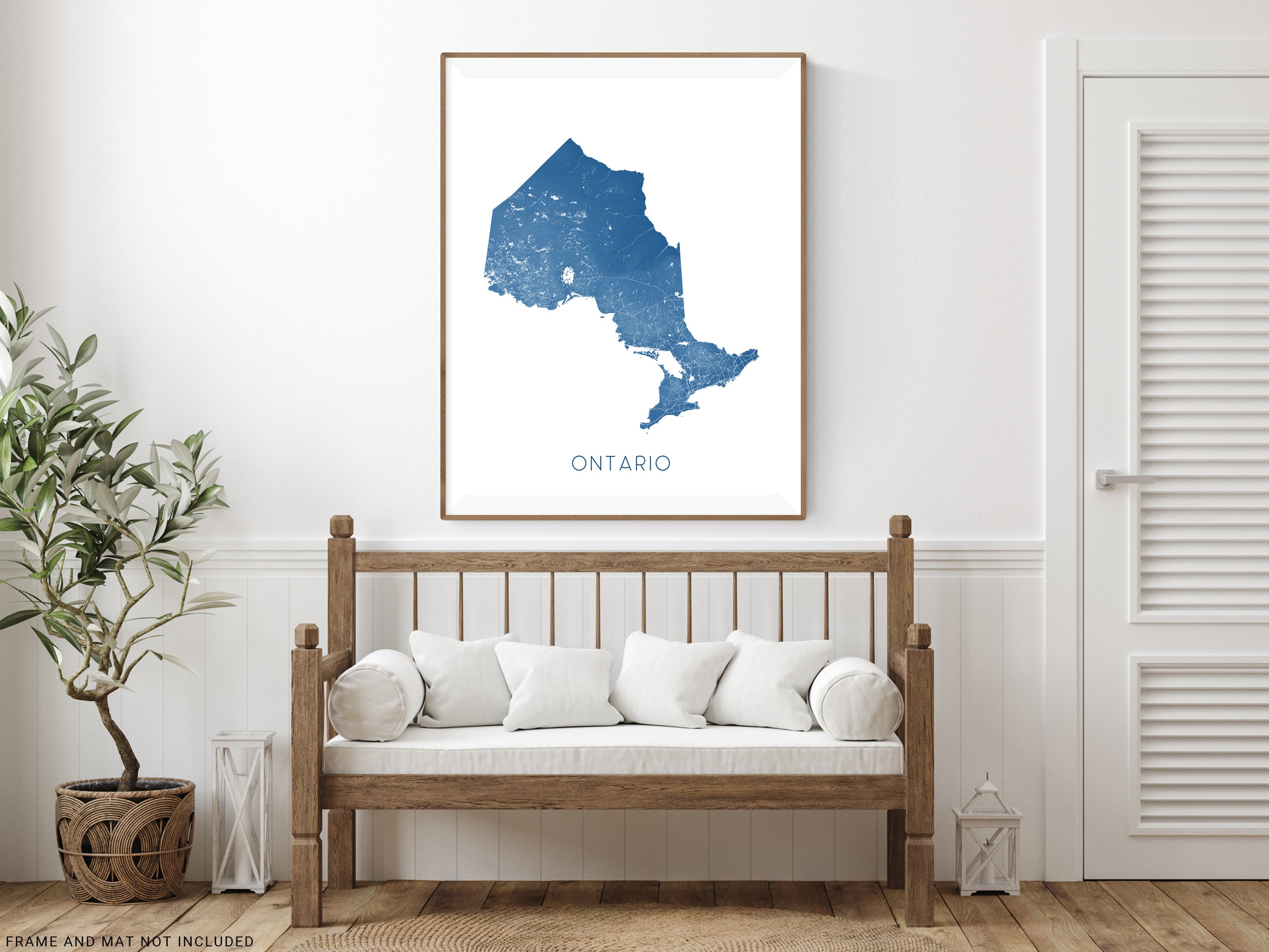 Ontario Map Art Print - Map of Ontario Canada Wall Decor Poster — Maps ...