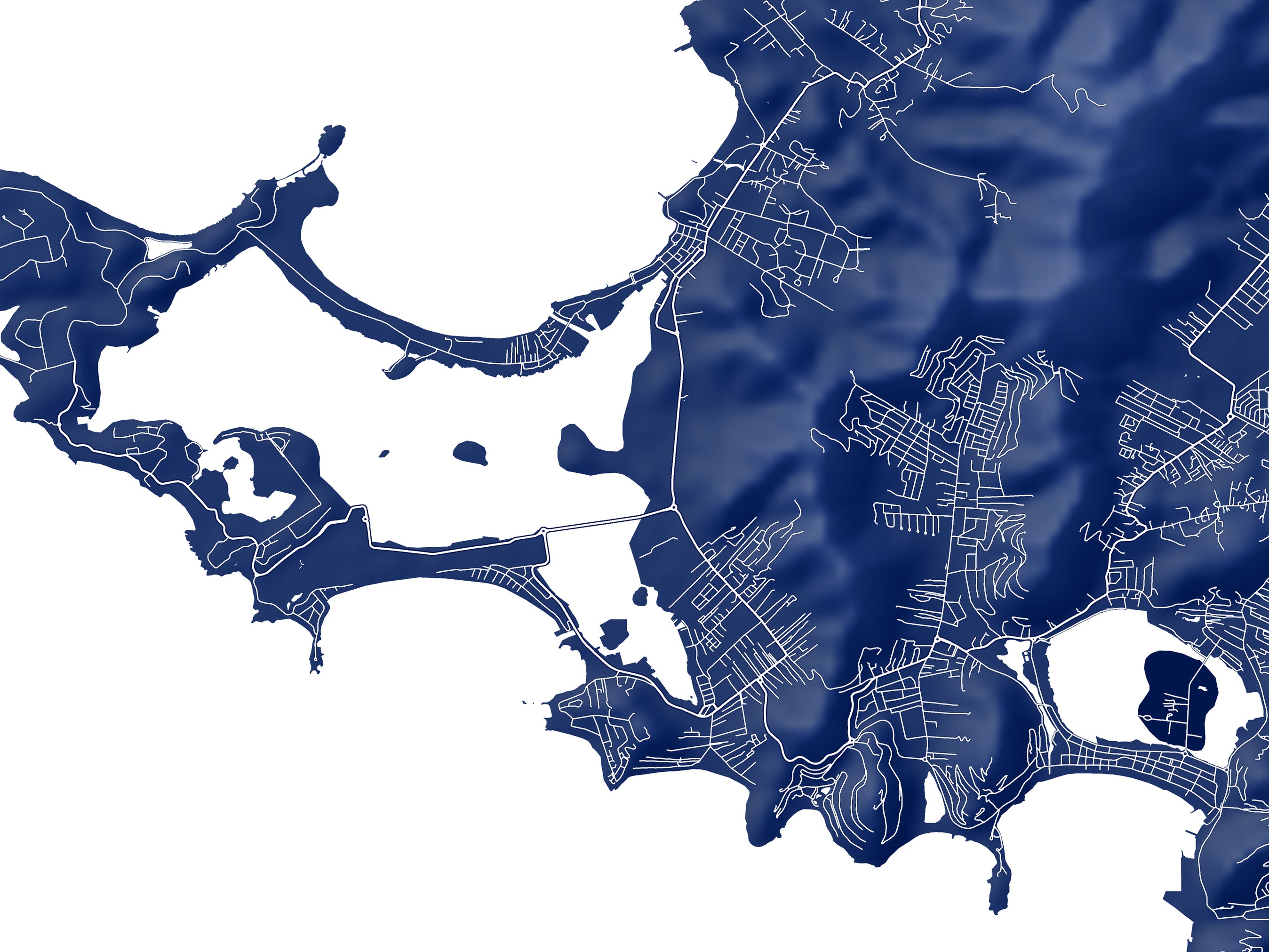 Saint Martin Map Print - Map of Sint Maarten, St Martin Island Poster ...