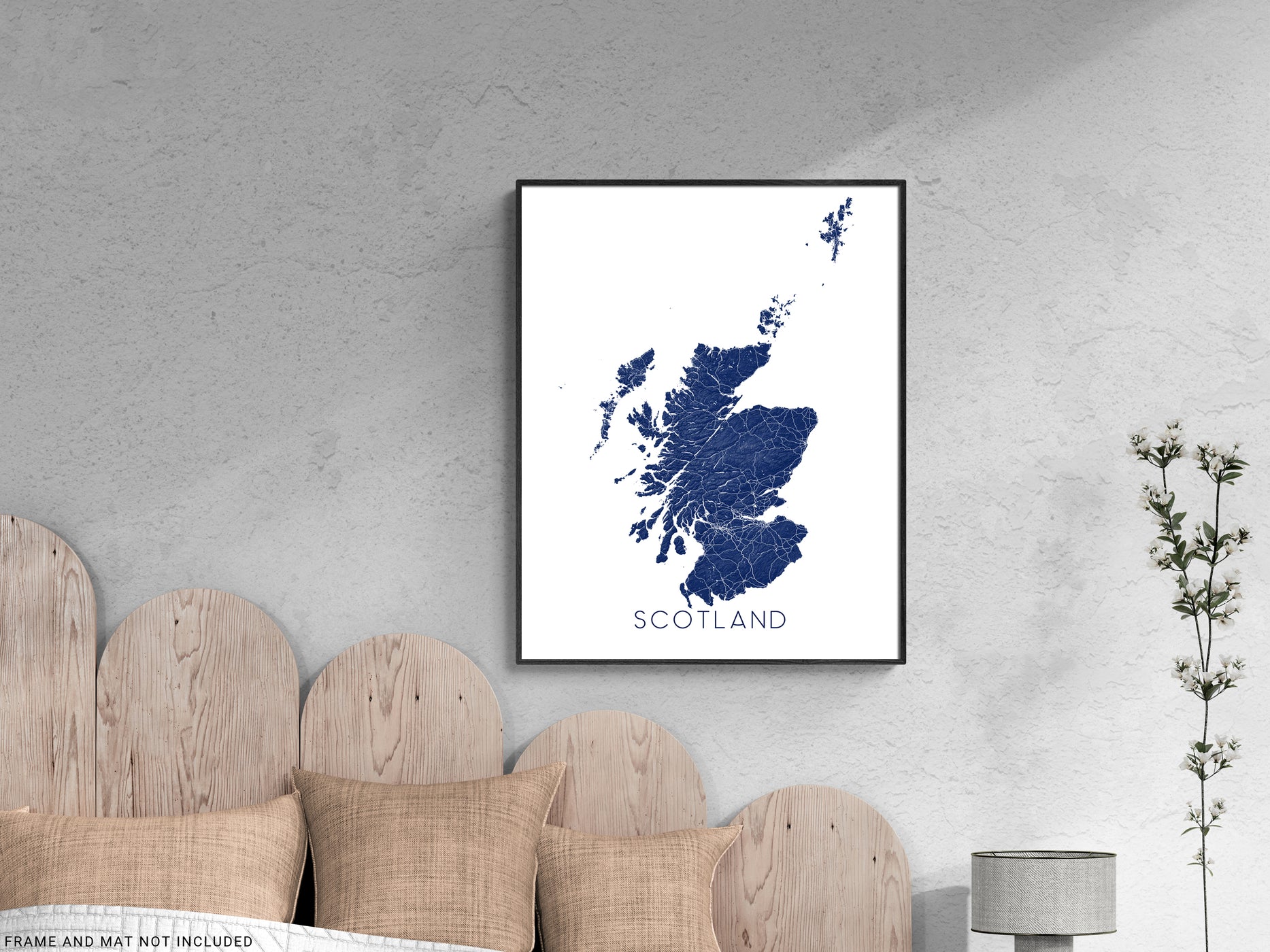 Scotland Map Print - Map of Scotland Wall Art Poster, Scotland Maps, E ...