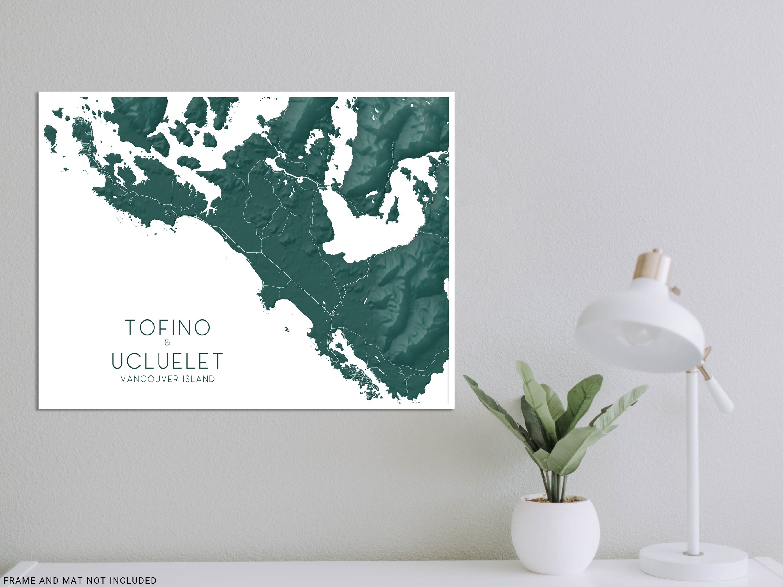 Tofino Map of Tofino Print Poster, Ucluelet Map, Tofino BC, Vancouver ...