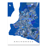 Anchorage Map Print, Alaska, USA — Maps As Art