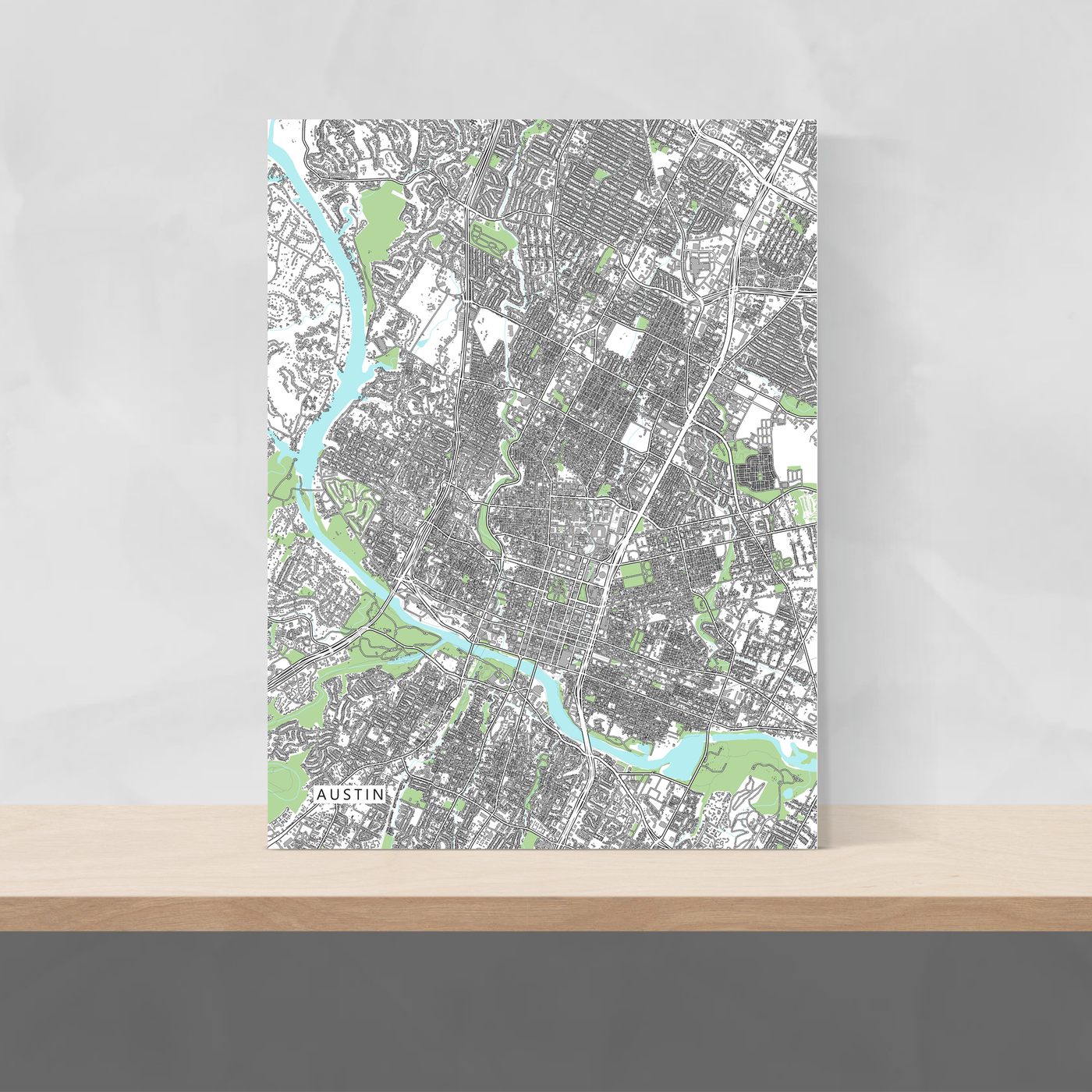 Austin Map Print, Austin Art Prints, Austin Texas City Street Maps ...