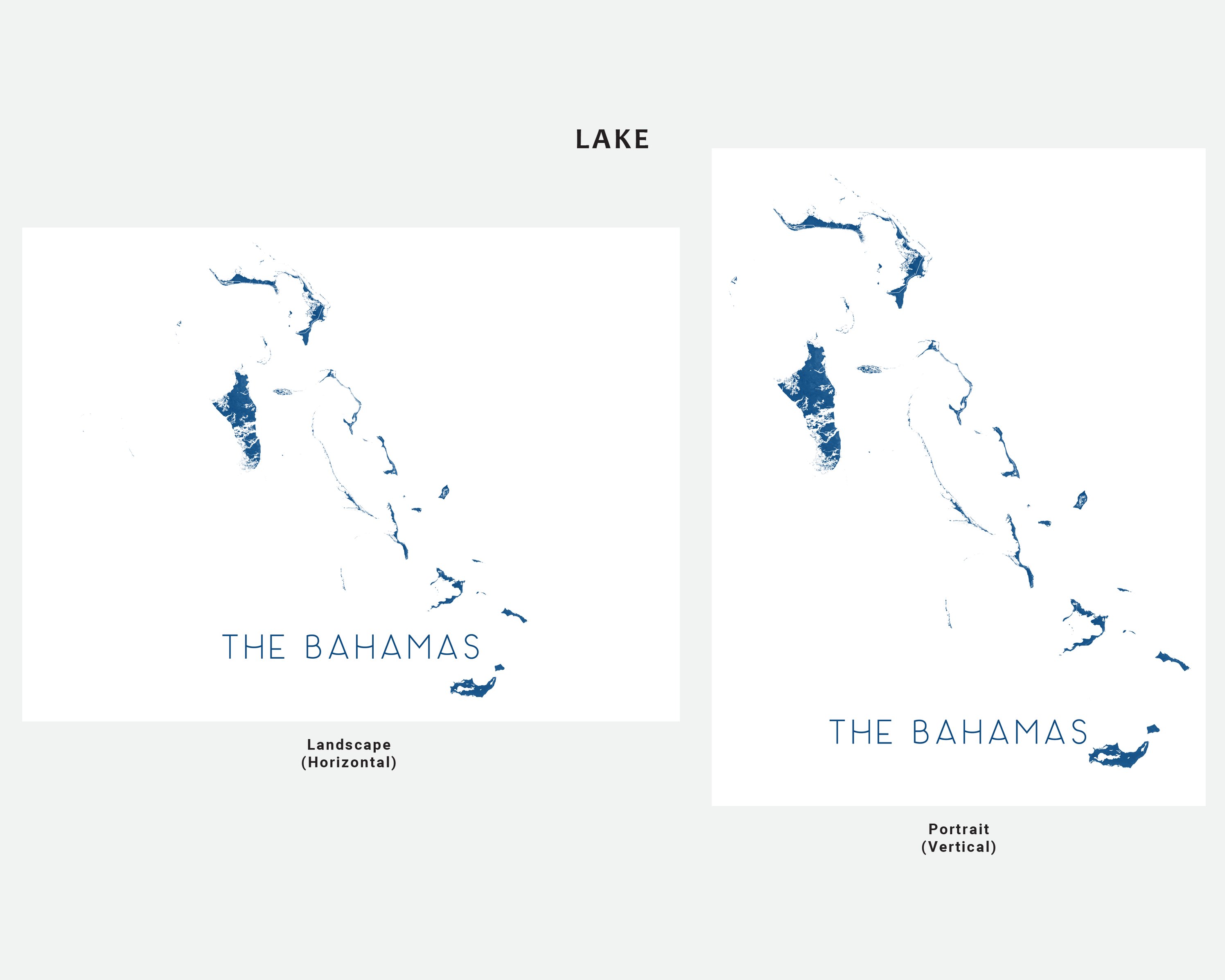 Bahamas Map Print - The Bahamas Wall Art Prints, Bahamas Islands Poste ...