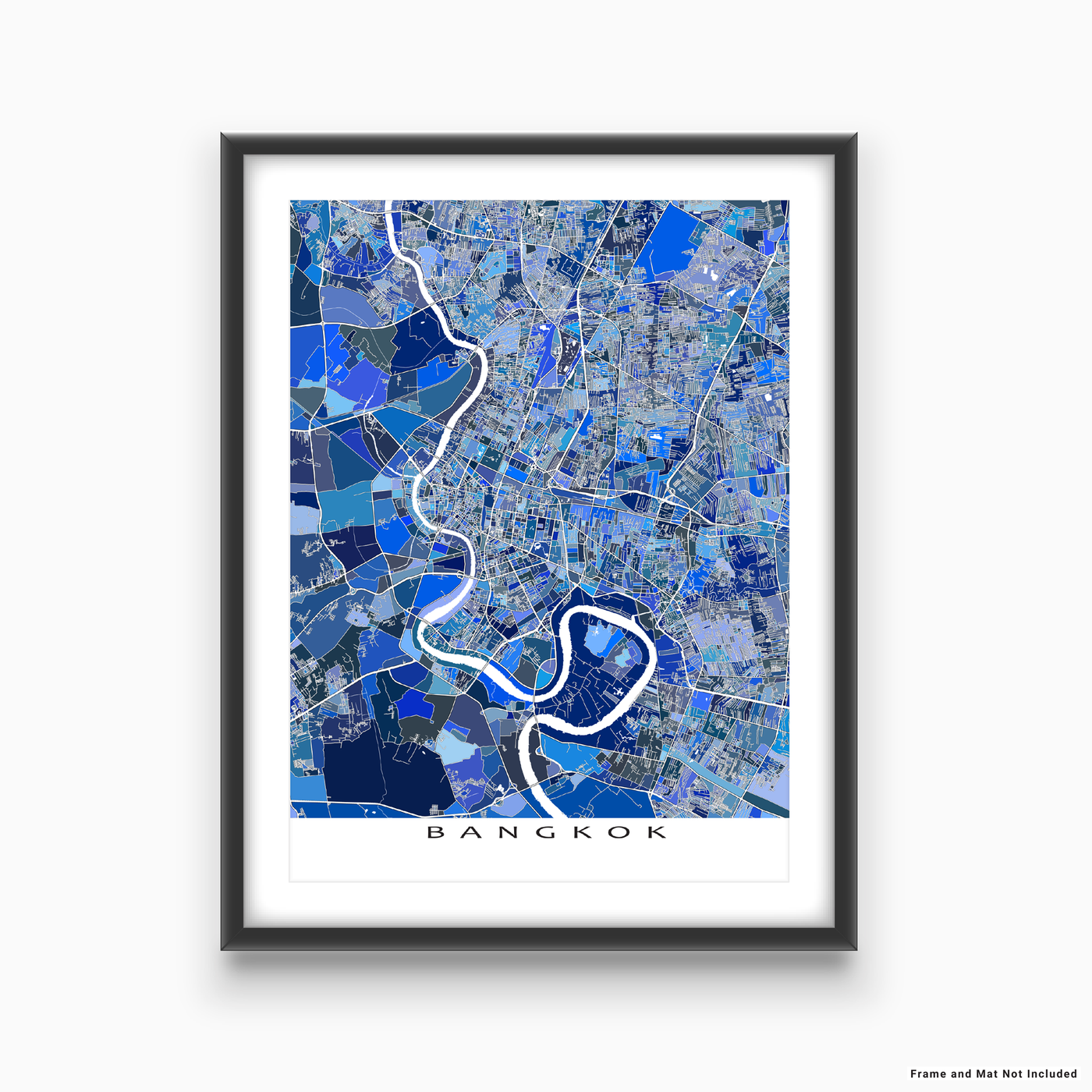 Bangkok Map Print, Thailand — Maps As Art