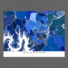 Branson Map Print, Missouri, USA — Maps As Art