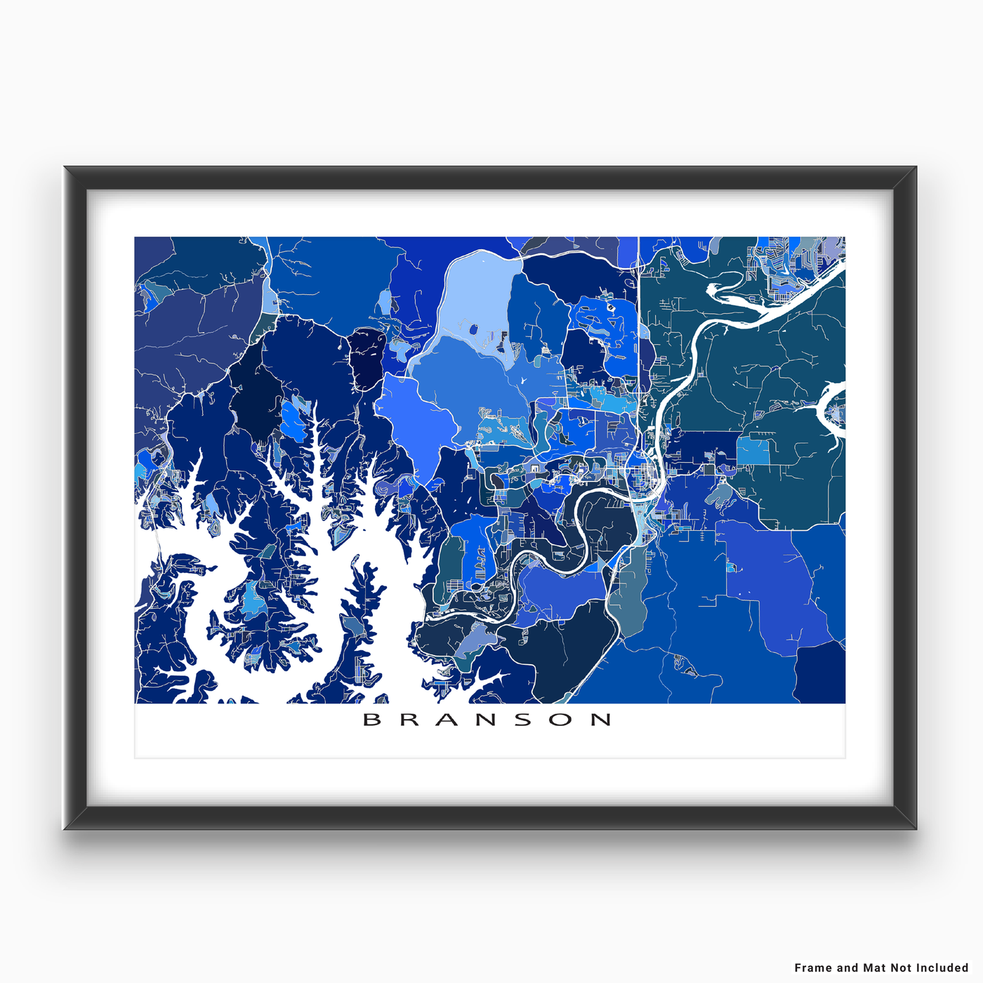 Branson Map Print, Missouri, USA — Maps As Art