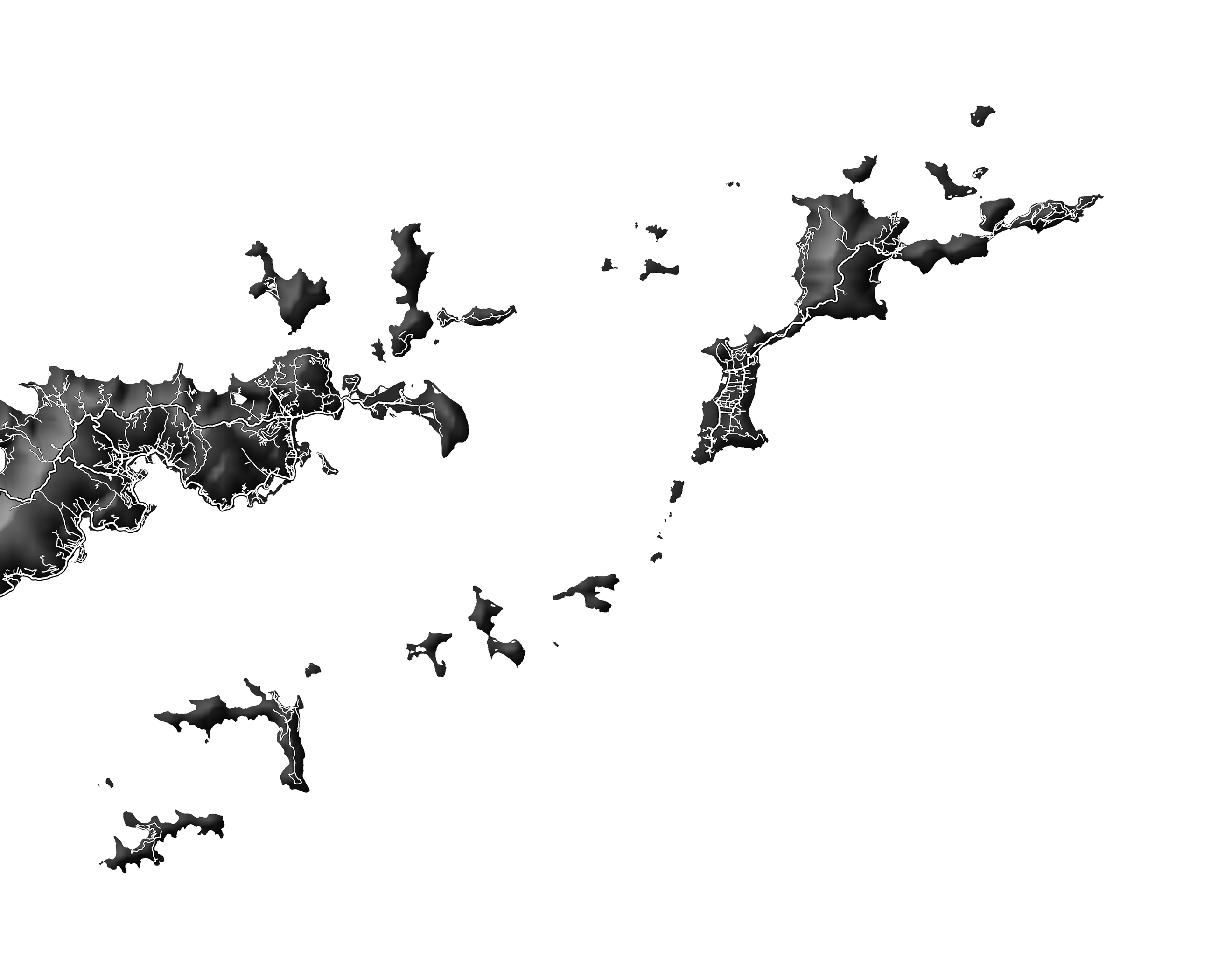 British Virgin Islands Map Print, Topographic BVI Wall Art Poster, Isl ...