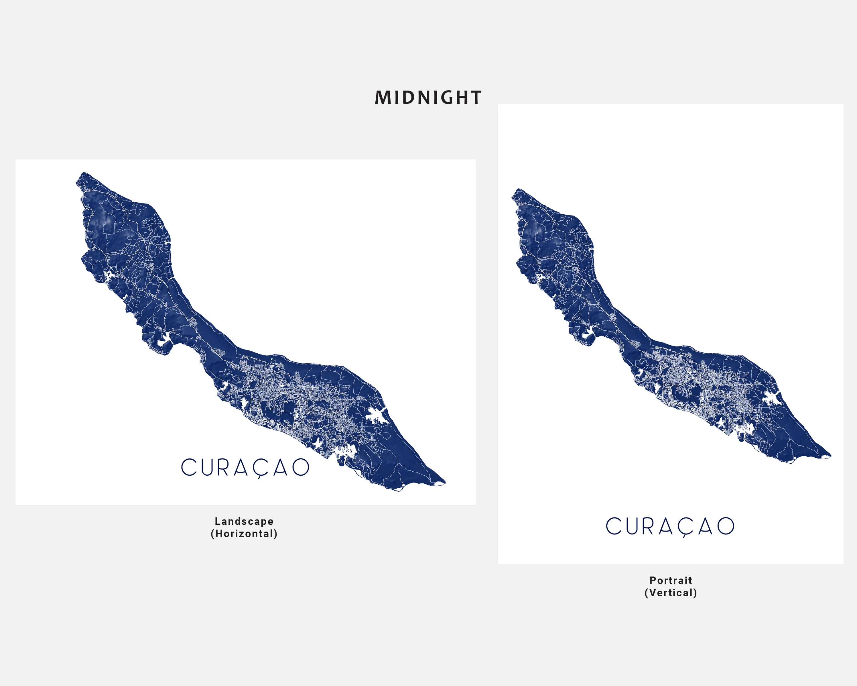 Curacao Map Print, Curacao Wall Art Prints, Caribbean Islands Poster M ...