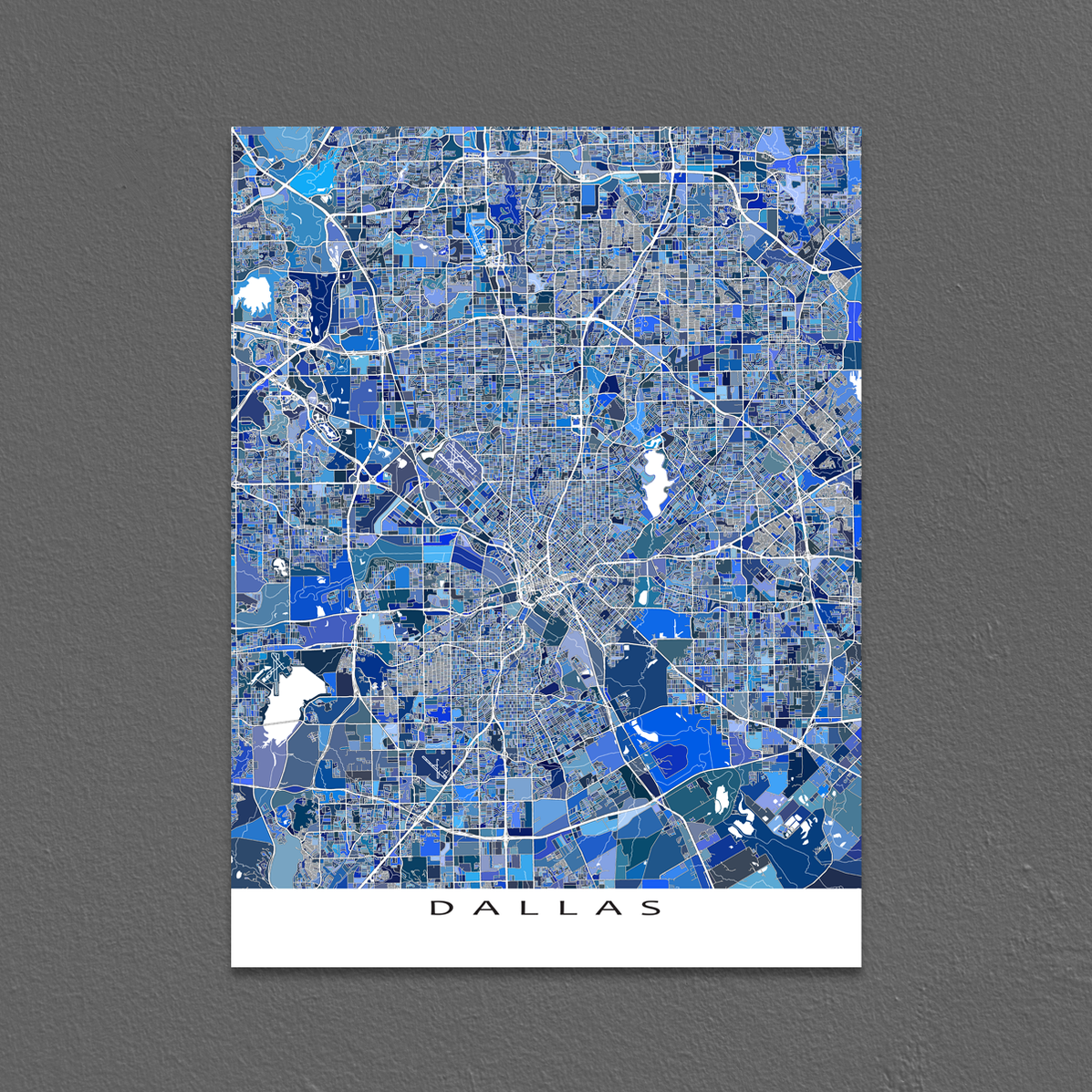Dallas Map Print, Texas, USA — Maps As Art