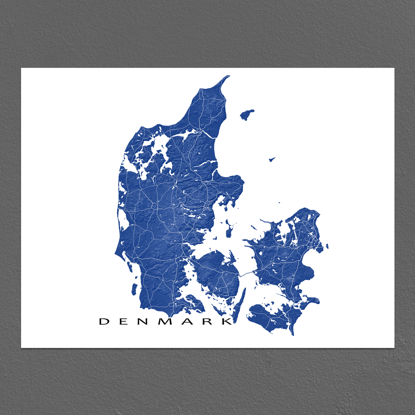 Denmark Map Print — Maps As Art