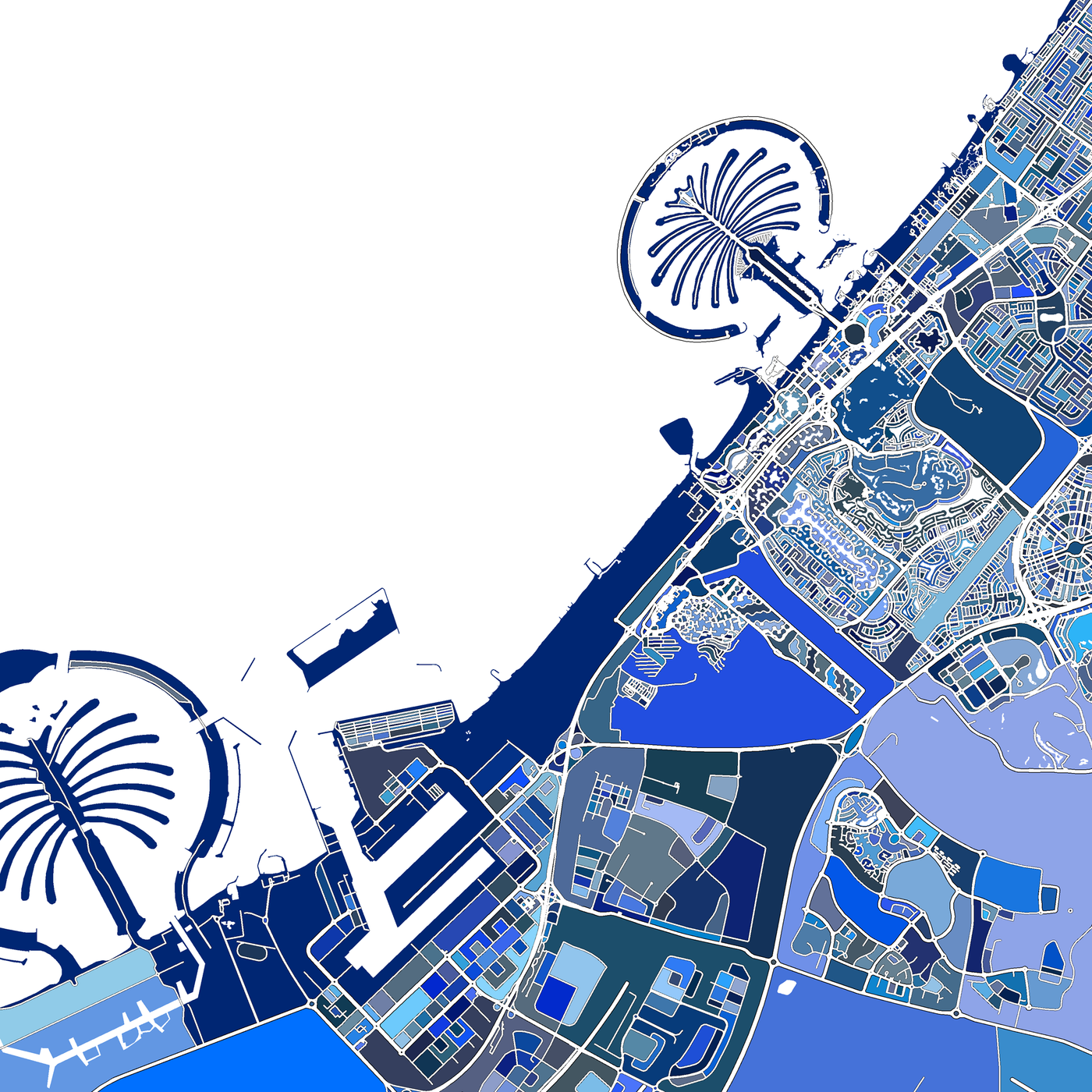 Dubai Map Print, United Arab Emirates — Maps As Art