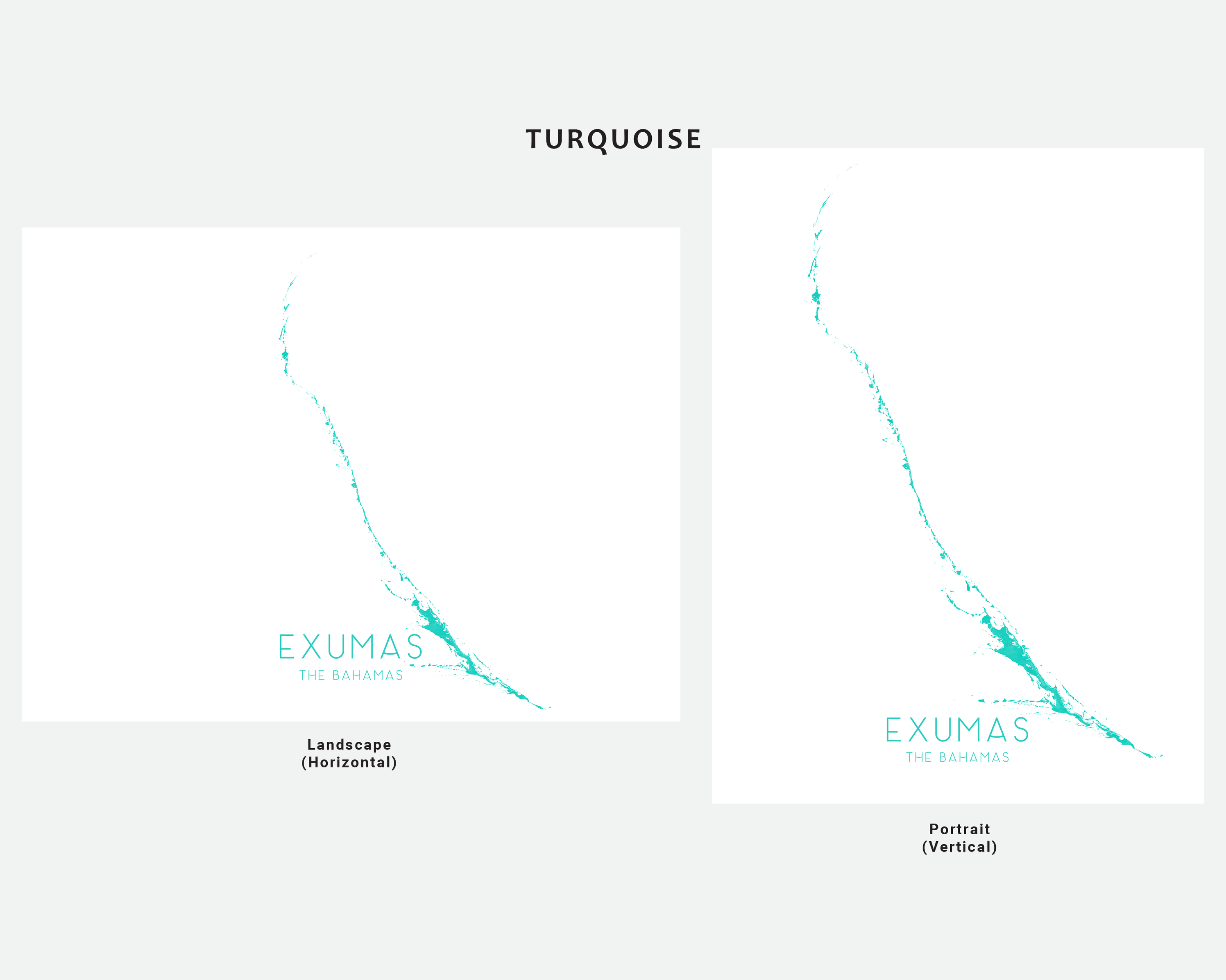 Exumas Bahamas Map - The Exumas Islands Art Print, Great Exuma, Little ...