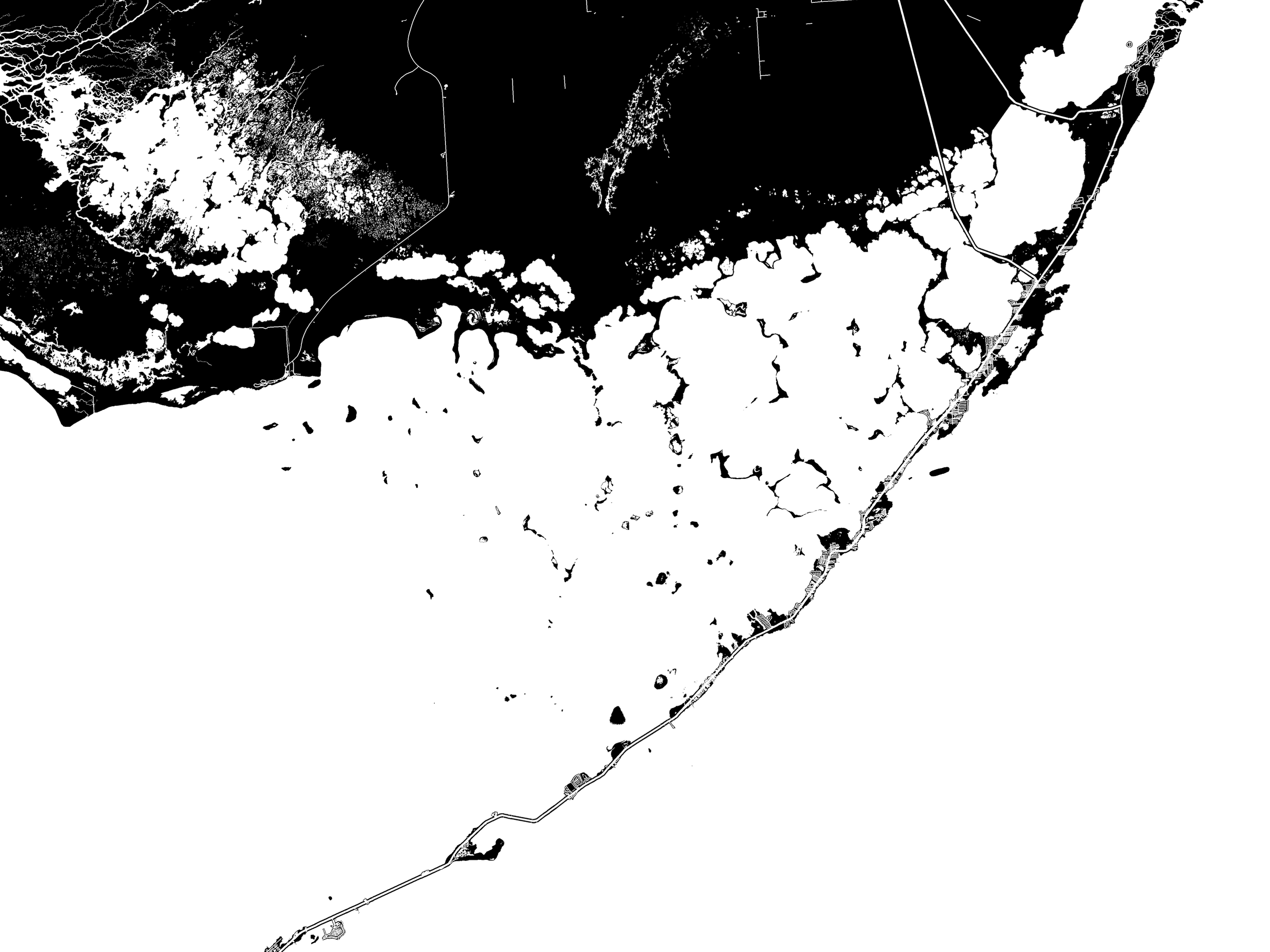 Florida Keys Wall Art Map Print Poster, Key West Largo, USA City Town ...