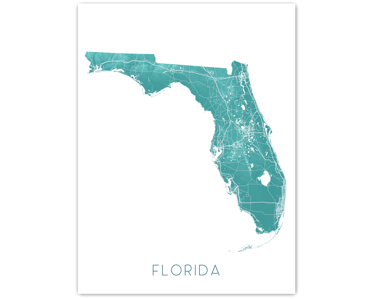 Florida State Map Outline