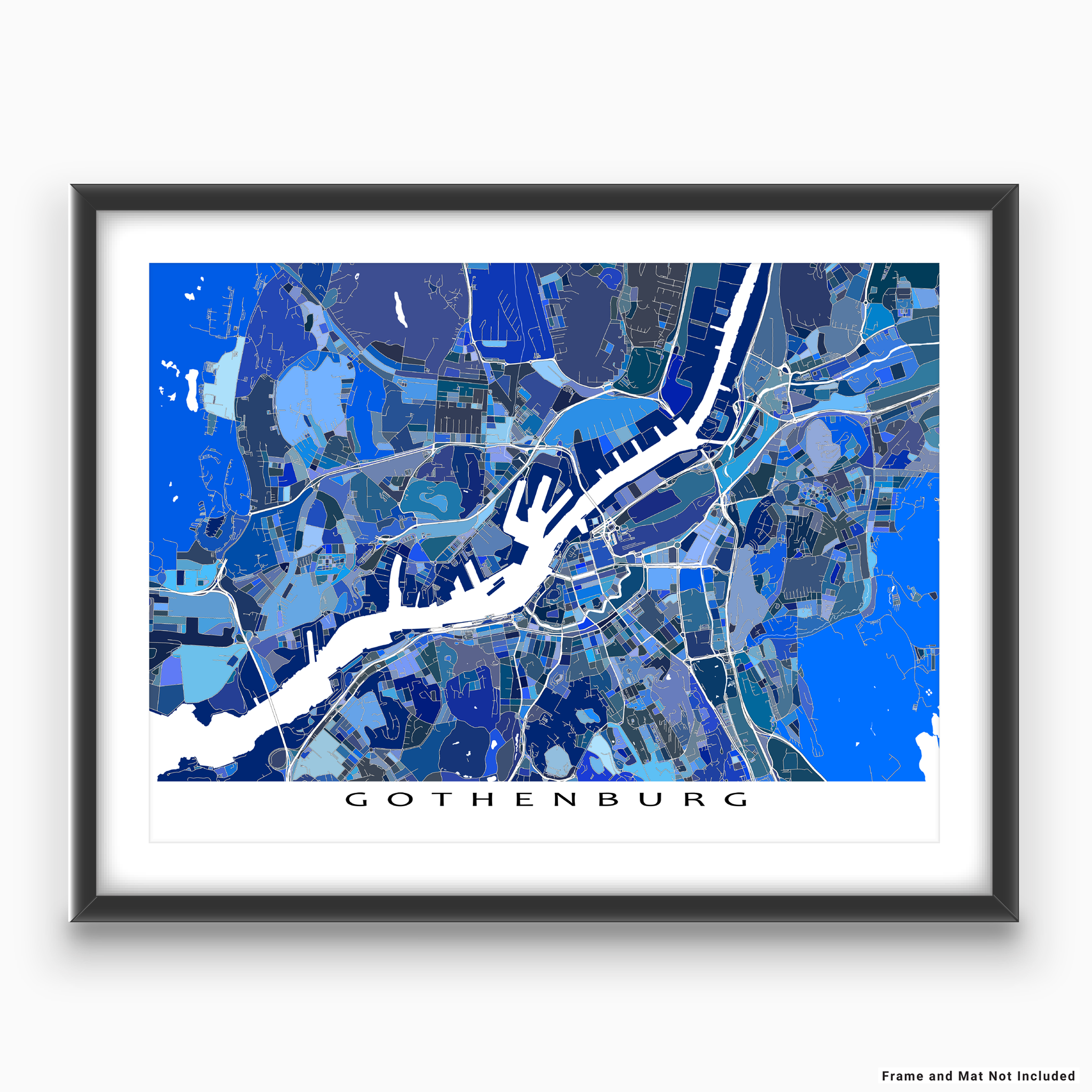 Gothenburg Map Print, Sweden — Maps As Art