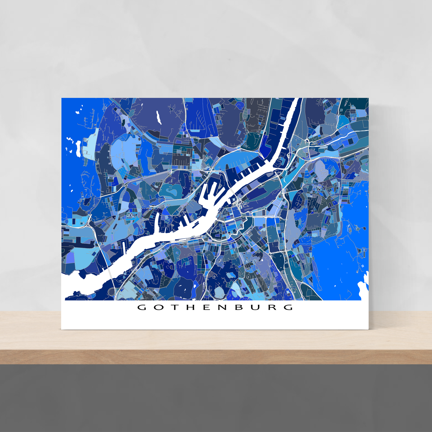 Gothenburg Map Print, Sweden — Maps As Art