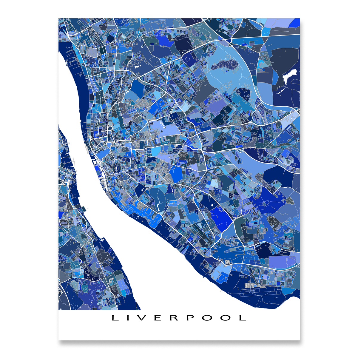 Liverpool Map Print, England — Maps As Art