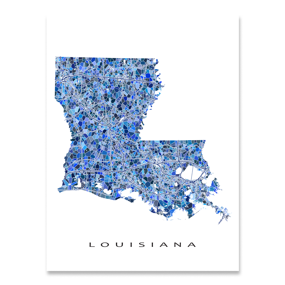 Louisiana State Map