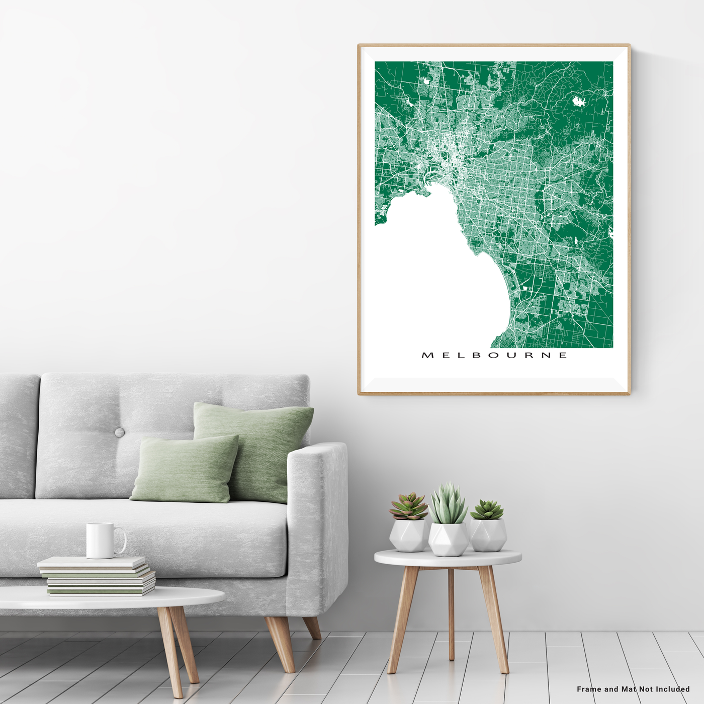 Melbourne Map Print, Australia, Regional, Colors — Maps As Art