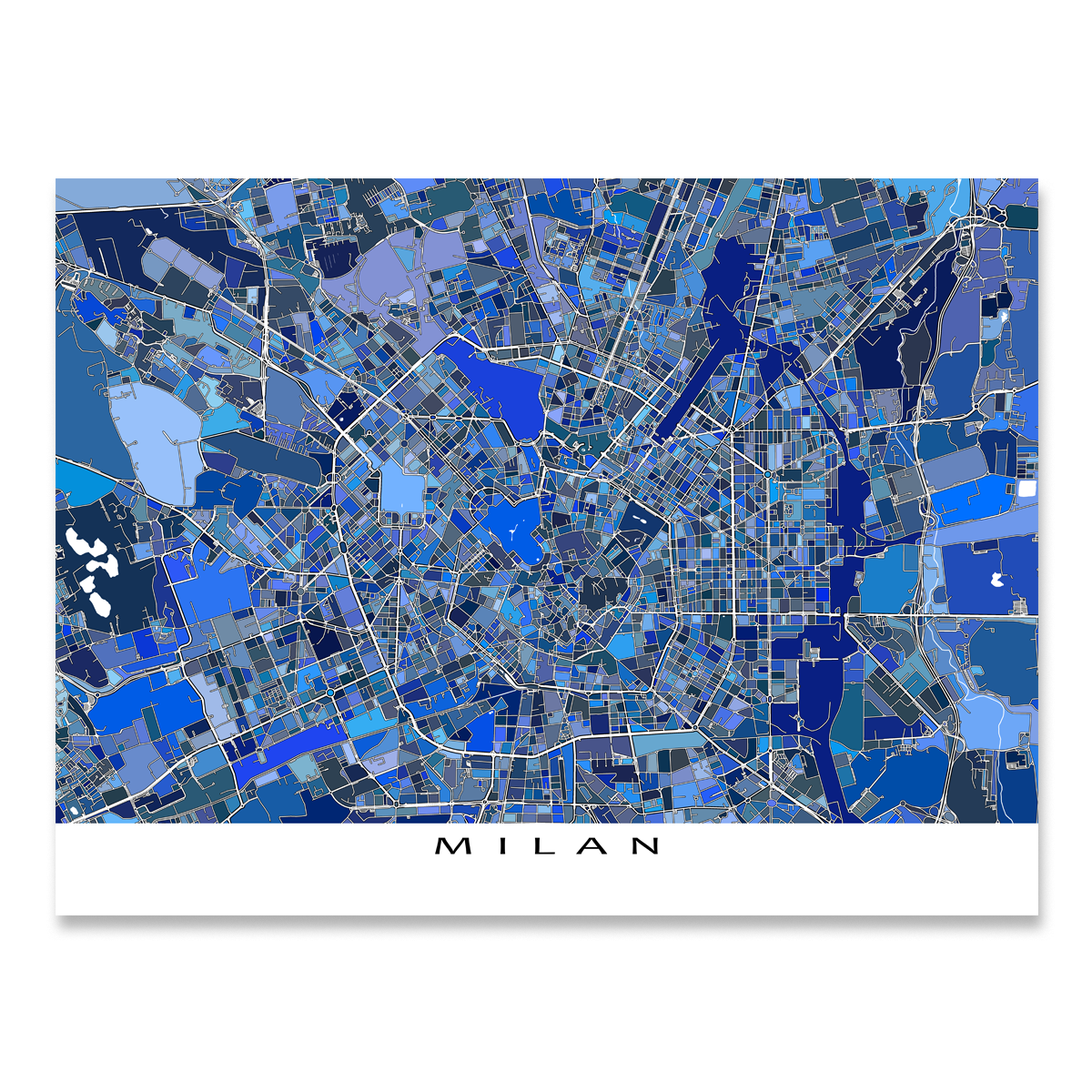 Milan Map Print, Italy — Maps As Art
