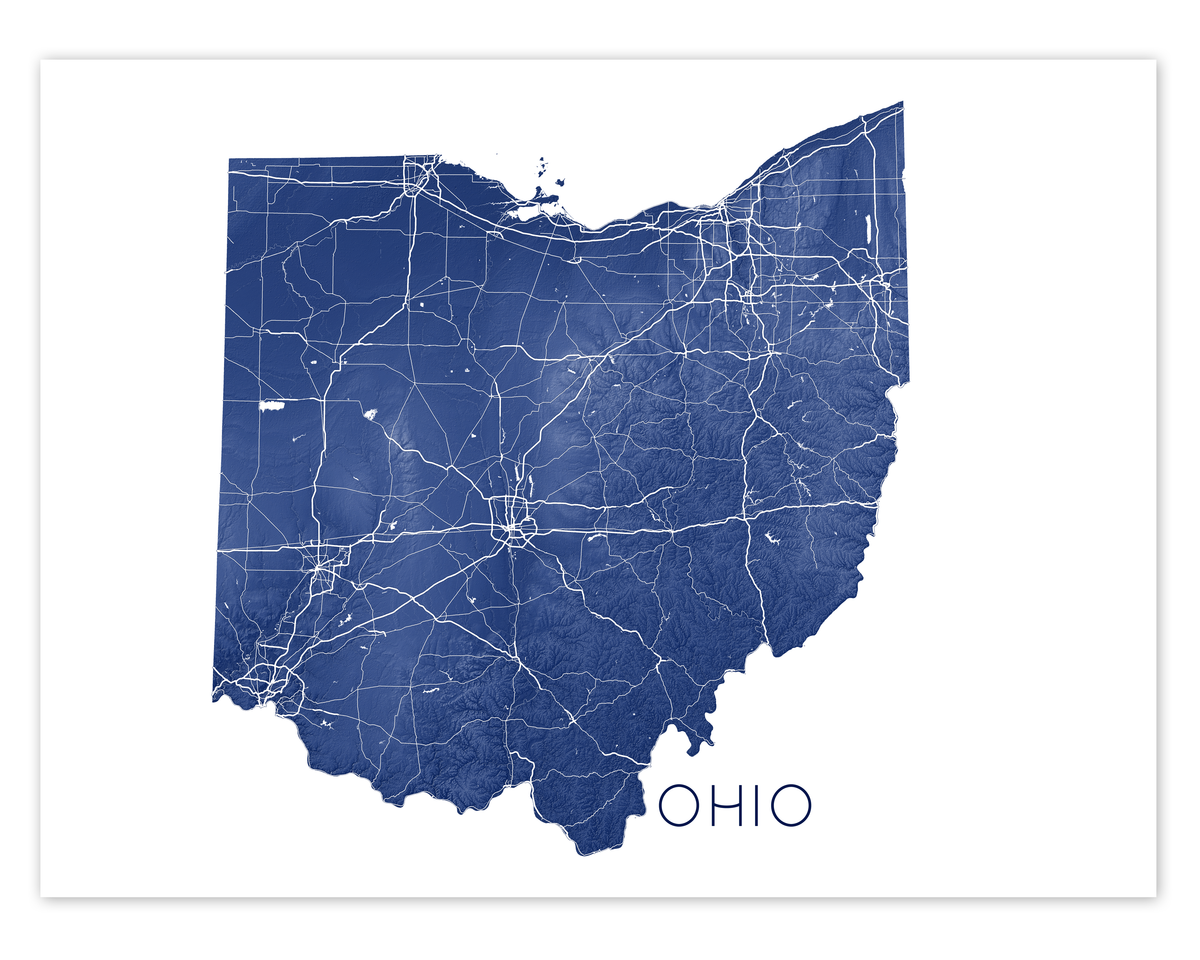 Printable Map Of State Map Of Ohio State Map Free