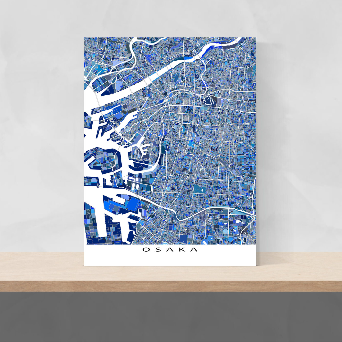 Osaka Map Print, Japan — Maps As Art