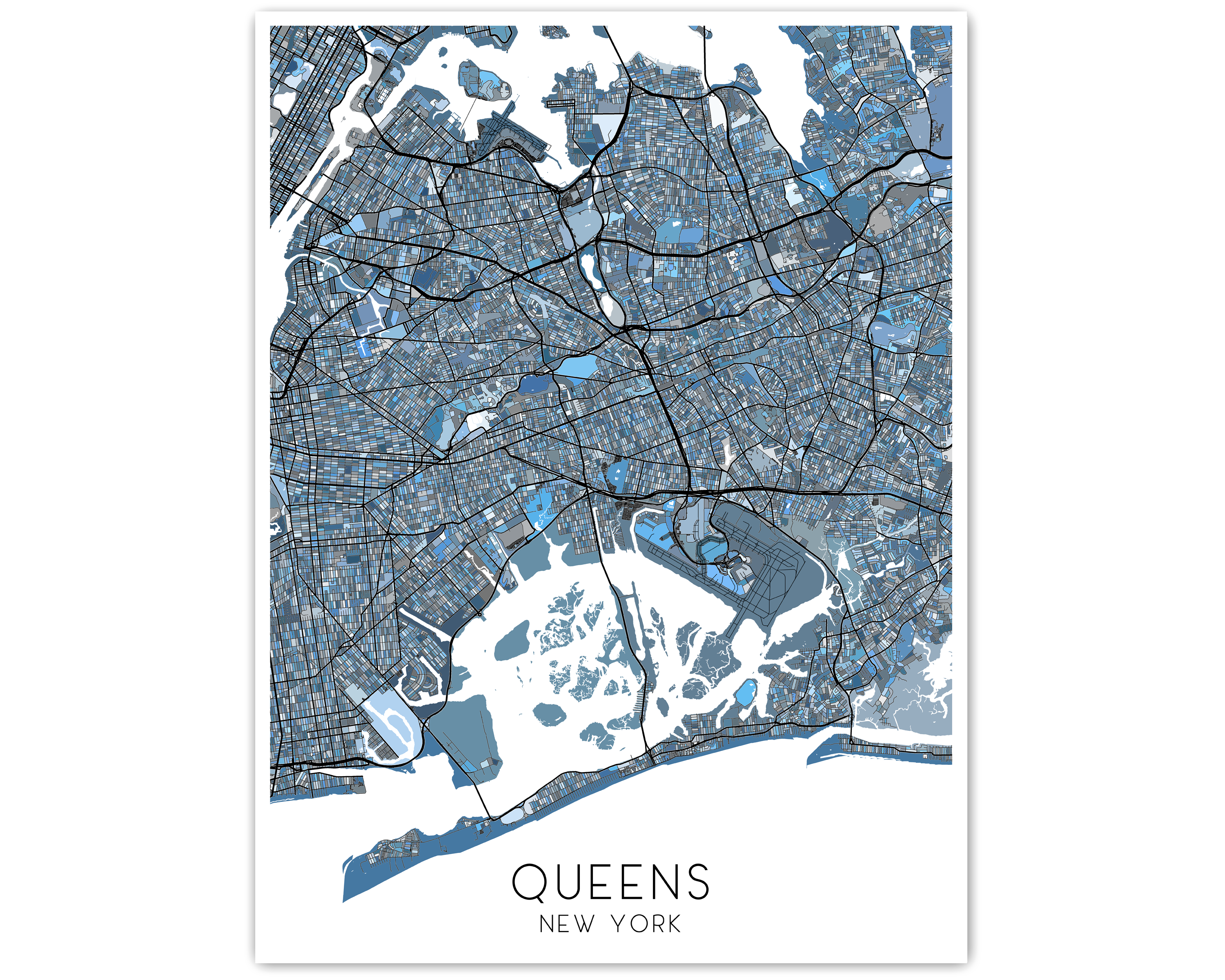 Map Of Southern Queens Nyc Neighborhood Street Maps, Queens County, NY