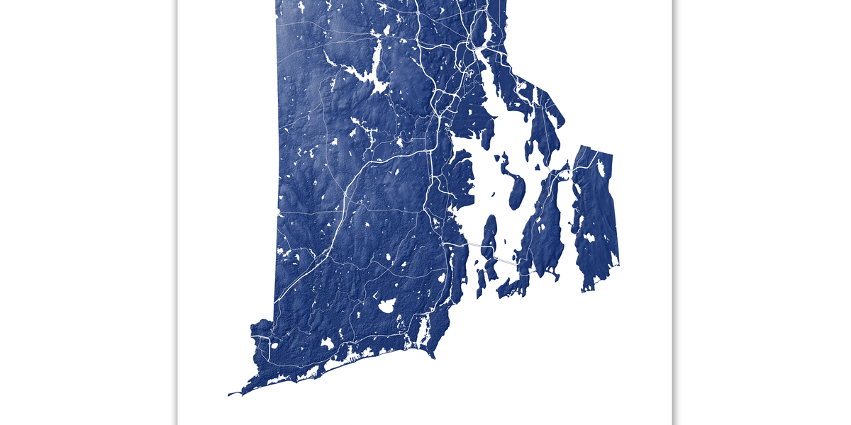 Printable Map Of Rhode Island
