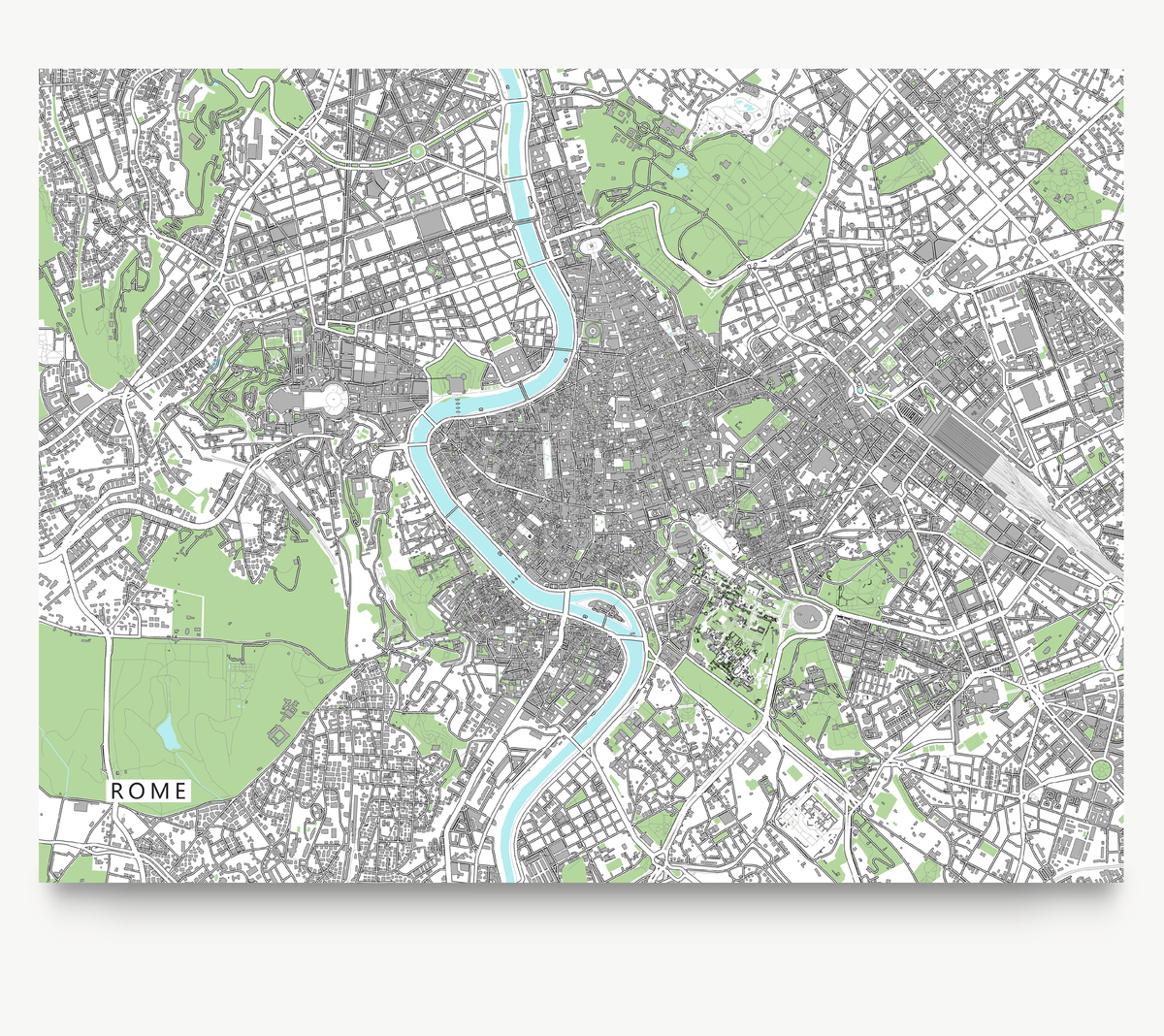 Rome City Map Printable