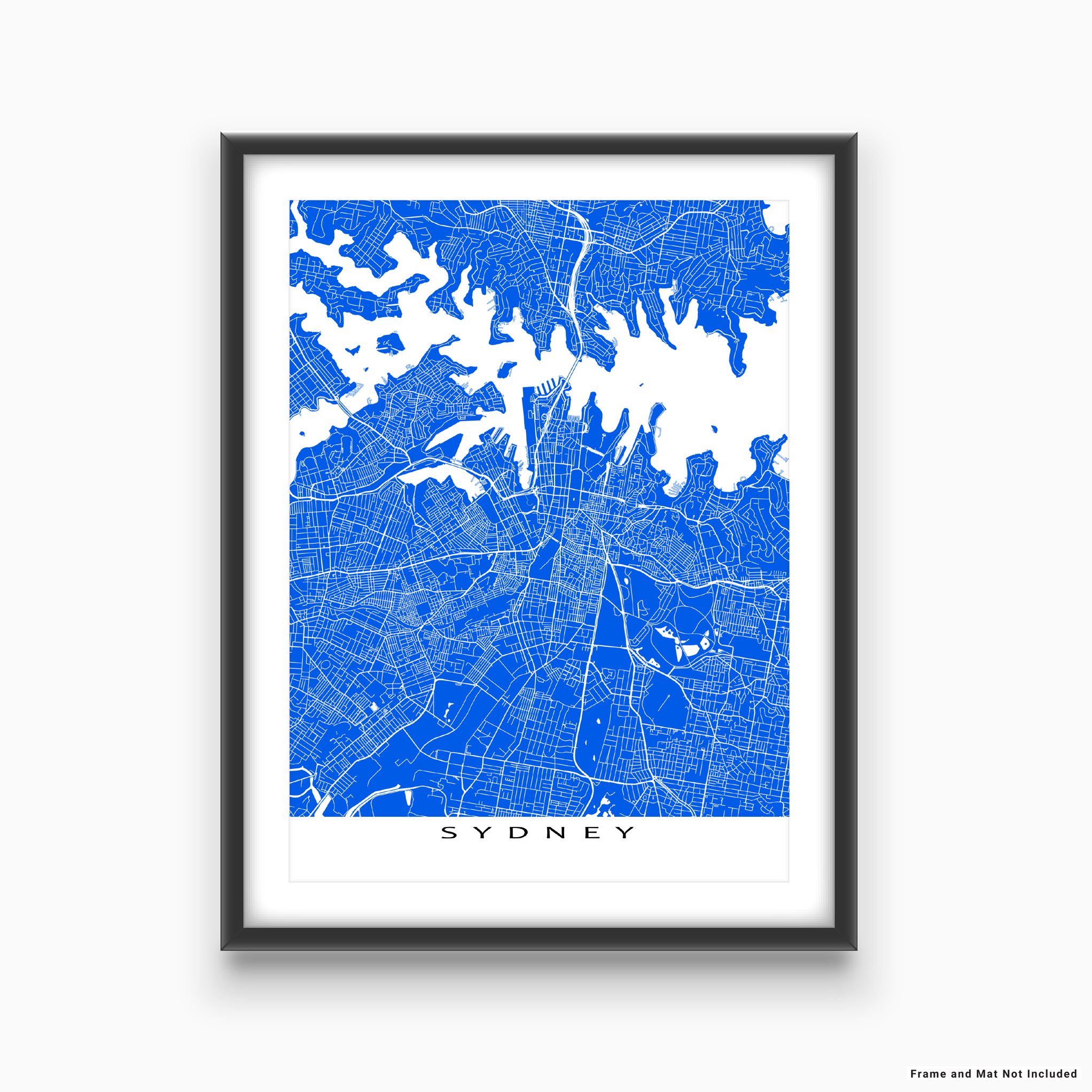 Sydney Map Print, Australia, Colors — Maps As Art