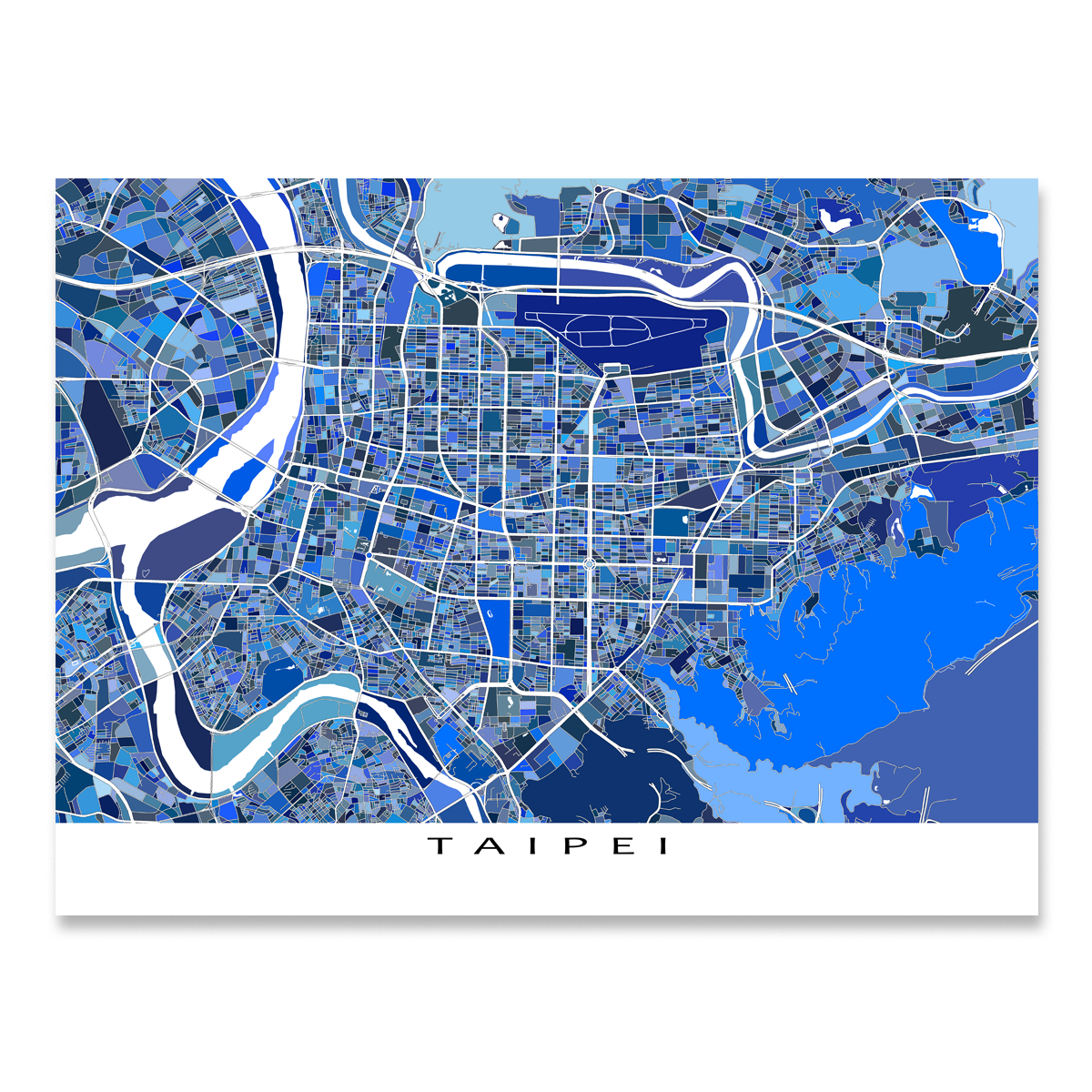 Taipei Map Print, Taiwan — Maps As Art