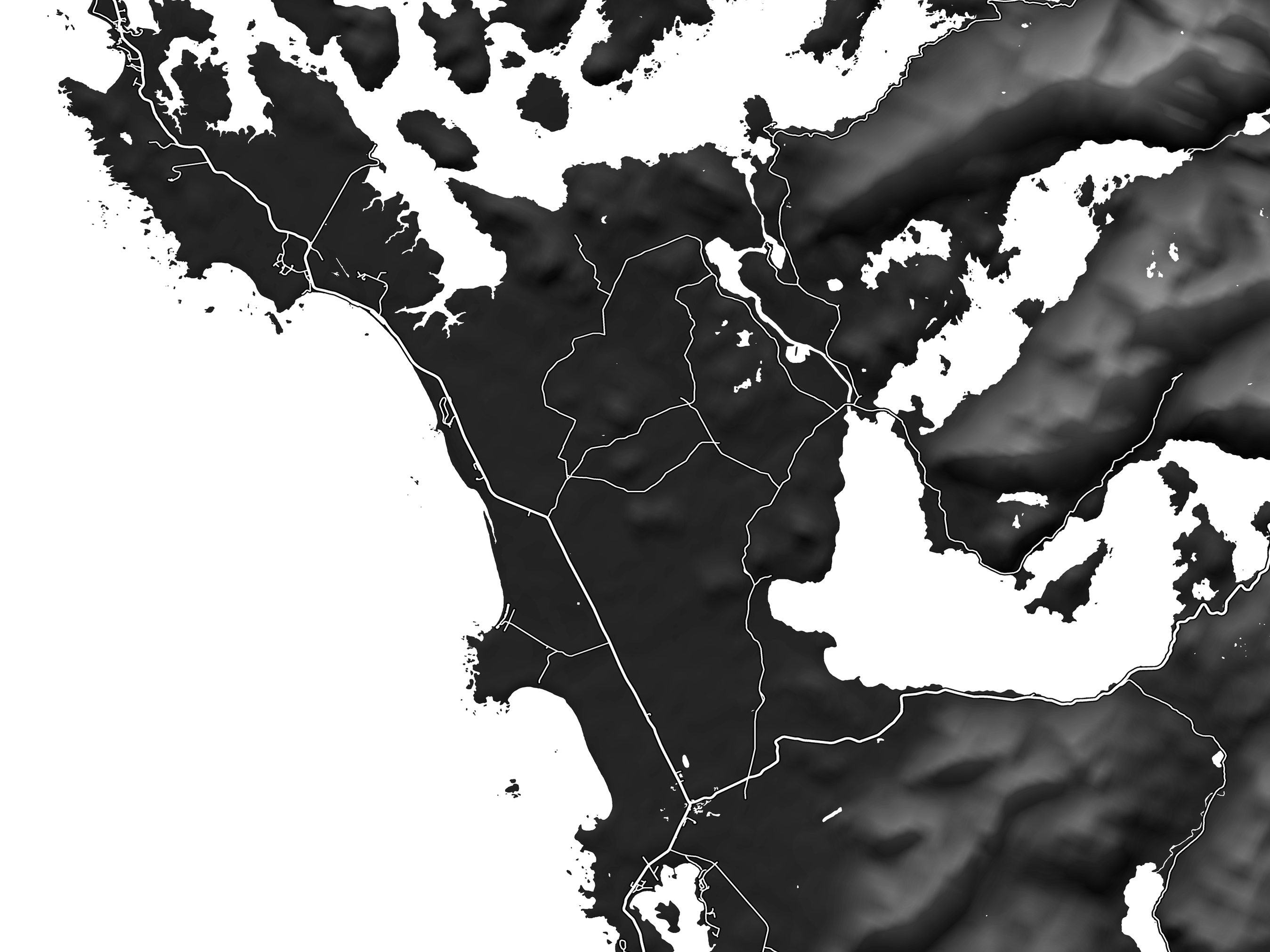 Tofino and Ucluelet Map Wall Art Print, Vancouver Island BC Canada Pos ...