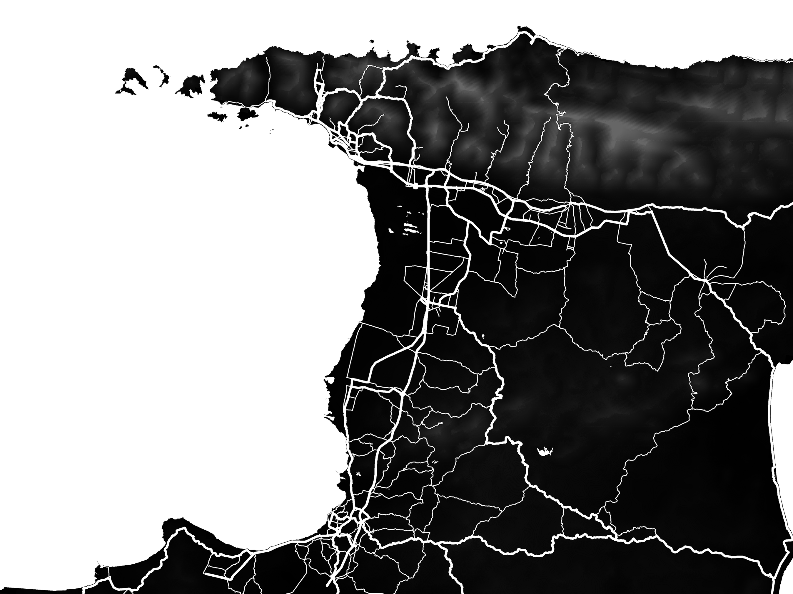 Trinidad and Tobago Map Print Poster, Trinidad Wall Art Prints, Caribb ...